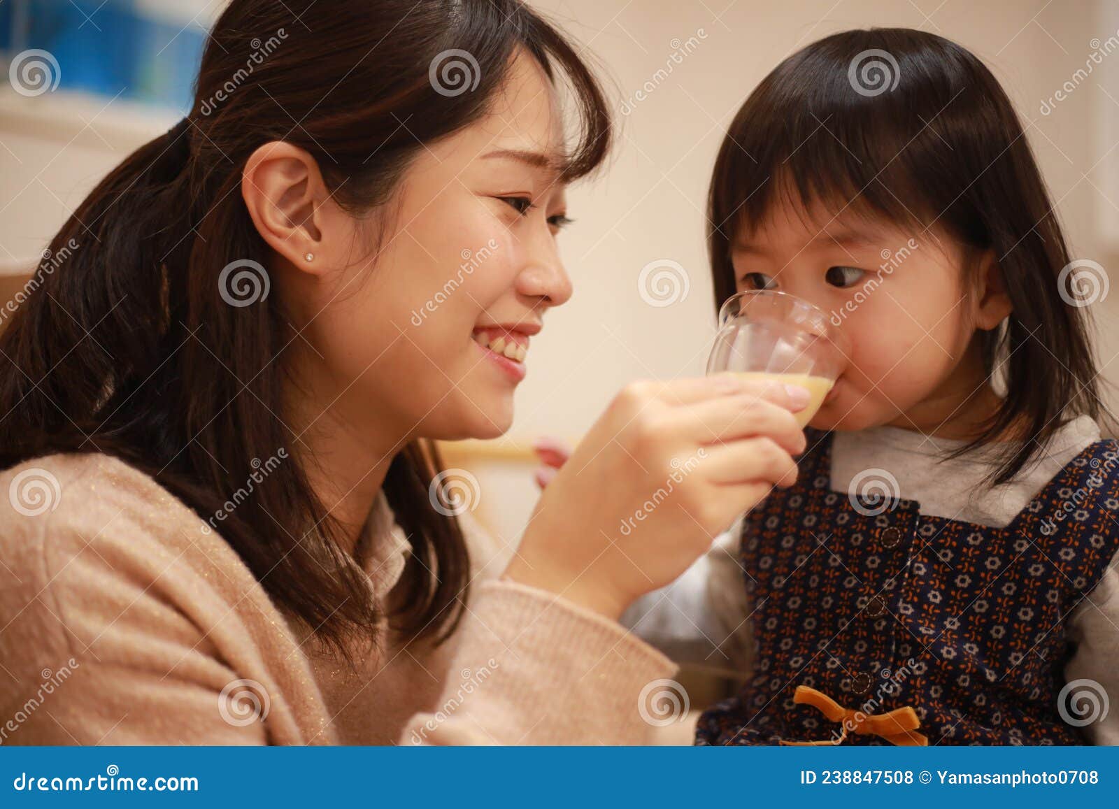 Parents and Children Drinking Drinks Stock Photo - Image of delicious ...
