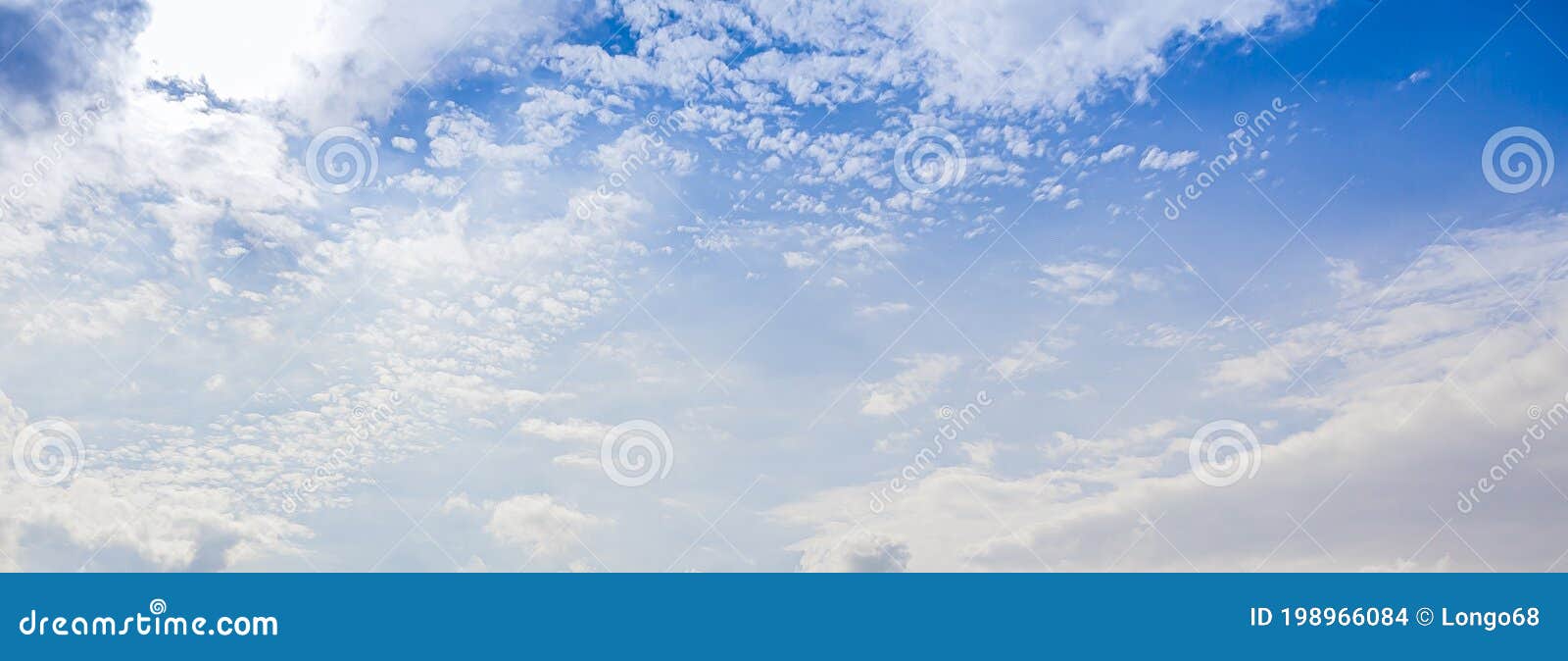 Image of a Partly Cloudy and Partly Clear Sky during the Day Stock ...