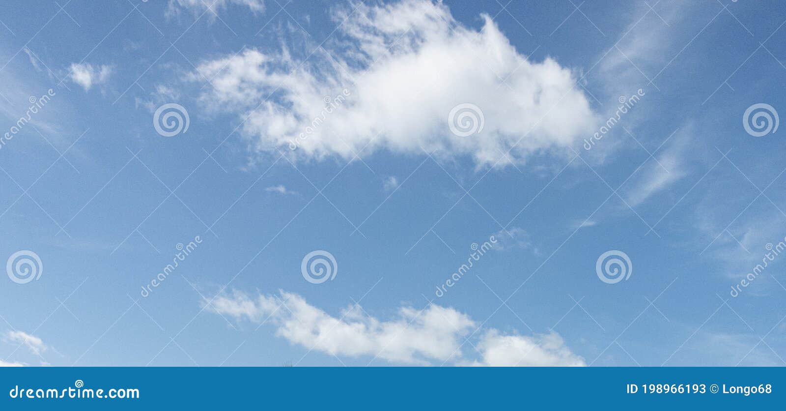 Image of a Partly Cloudy and Partly Clear Sky during the Day Stock ...