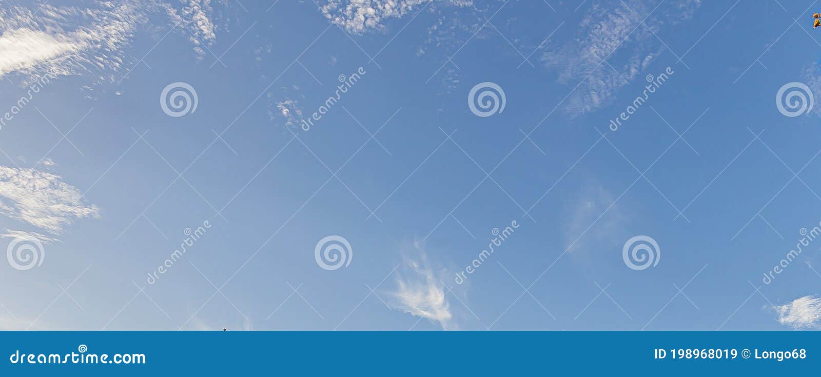Image of a Partly Cloudy and Partly Clear Sky during the Day Stock ...