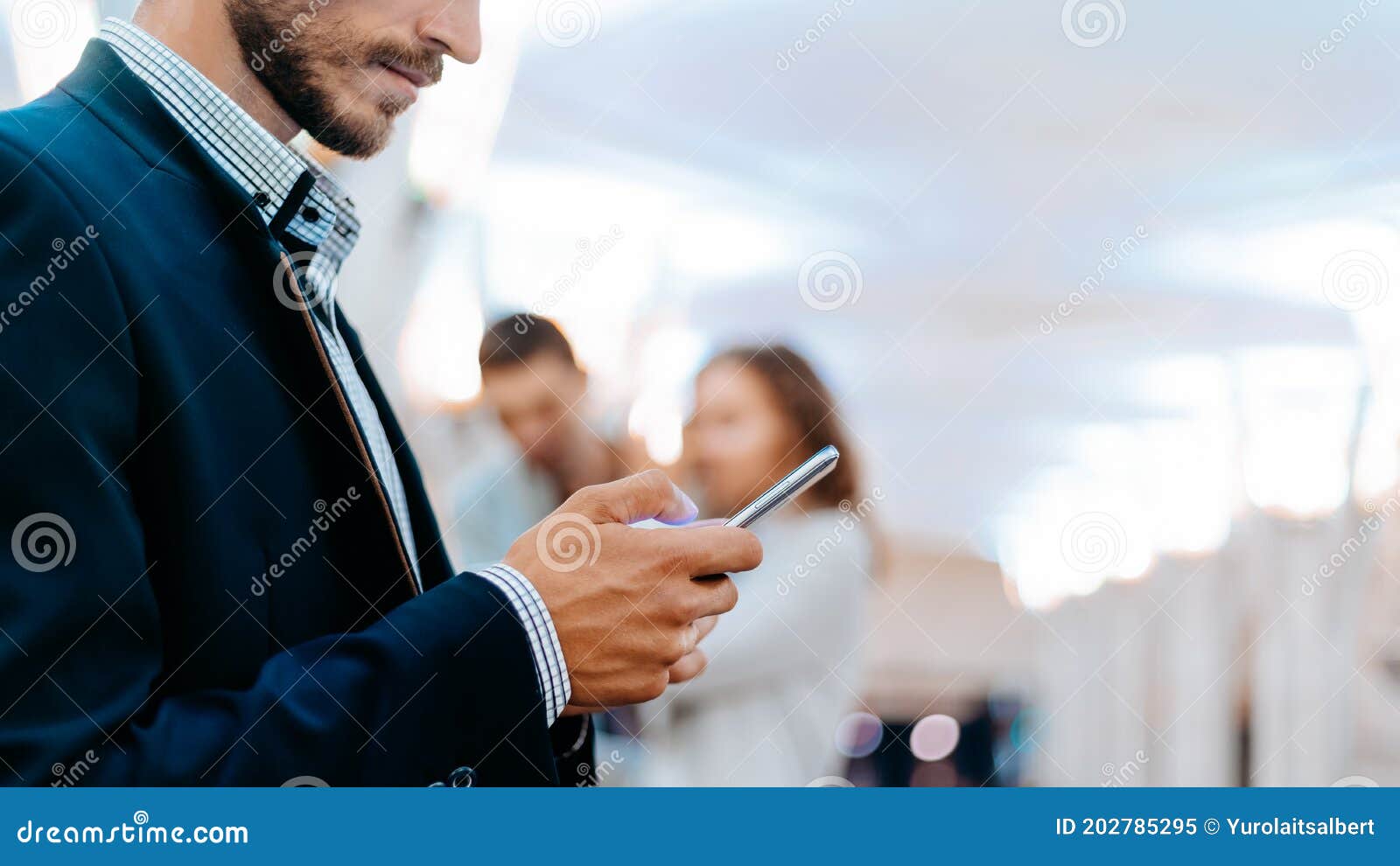 Image of Passengers Standing in the Subway Crossing. Stock Image ...