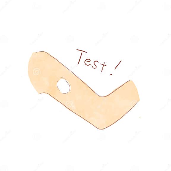 The Image of Patch Testing on the Upper Arm. Cute and Simple Art Style ...