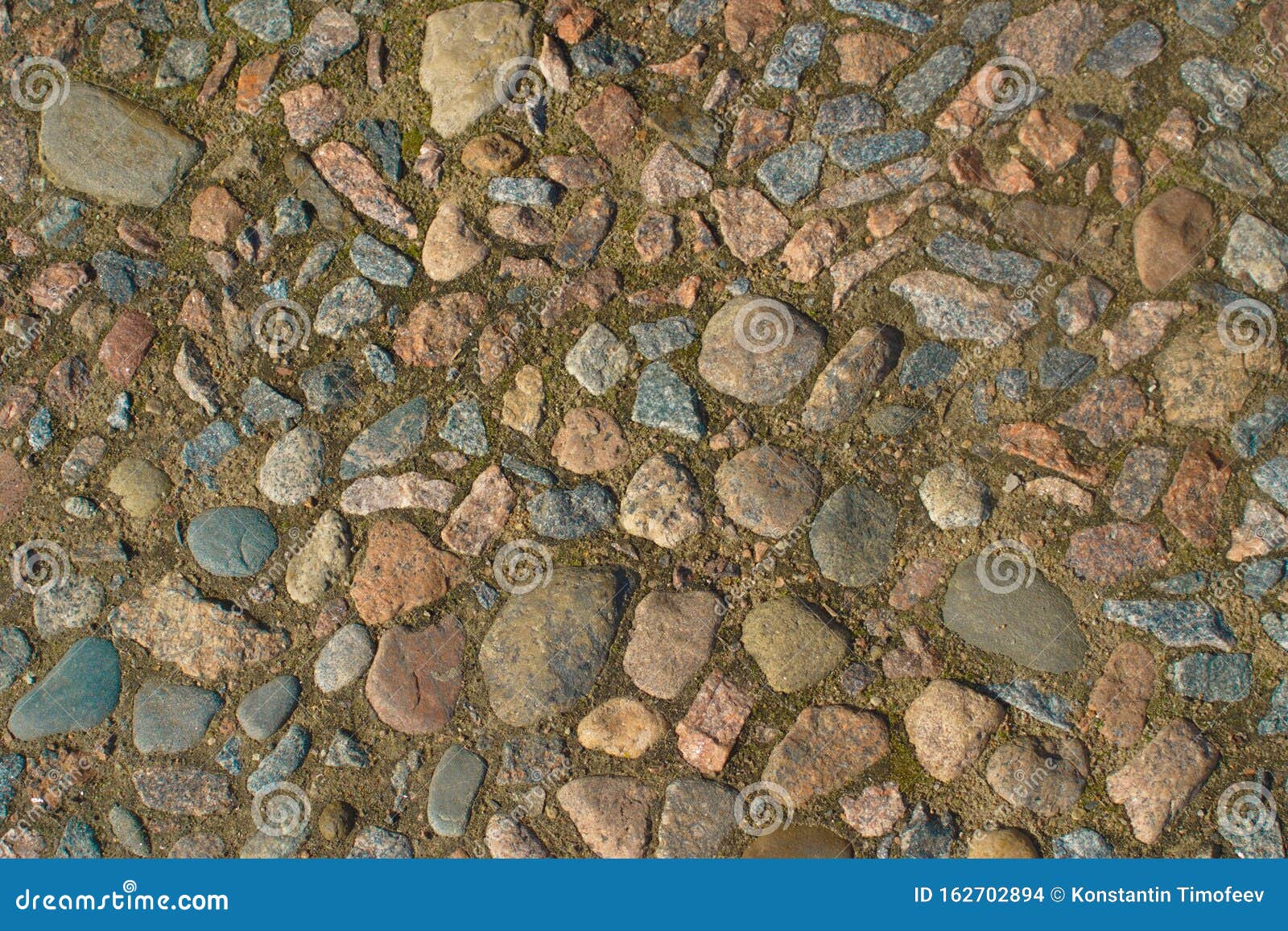 Image of a Path Paved with Small Stone As Background Stock Photo ...