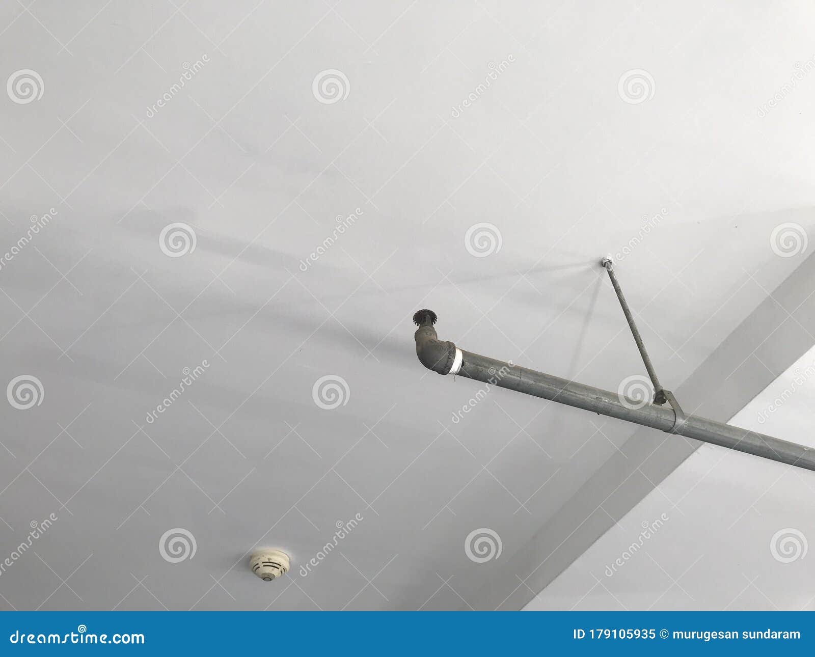 Image of an Pendent or Upright Sprinklers of Fire Fighting System As ...