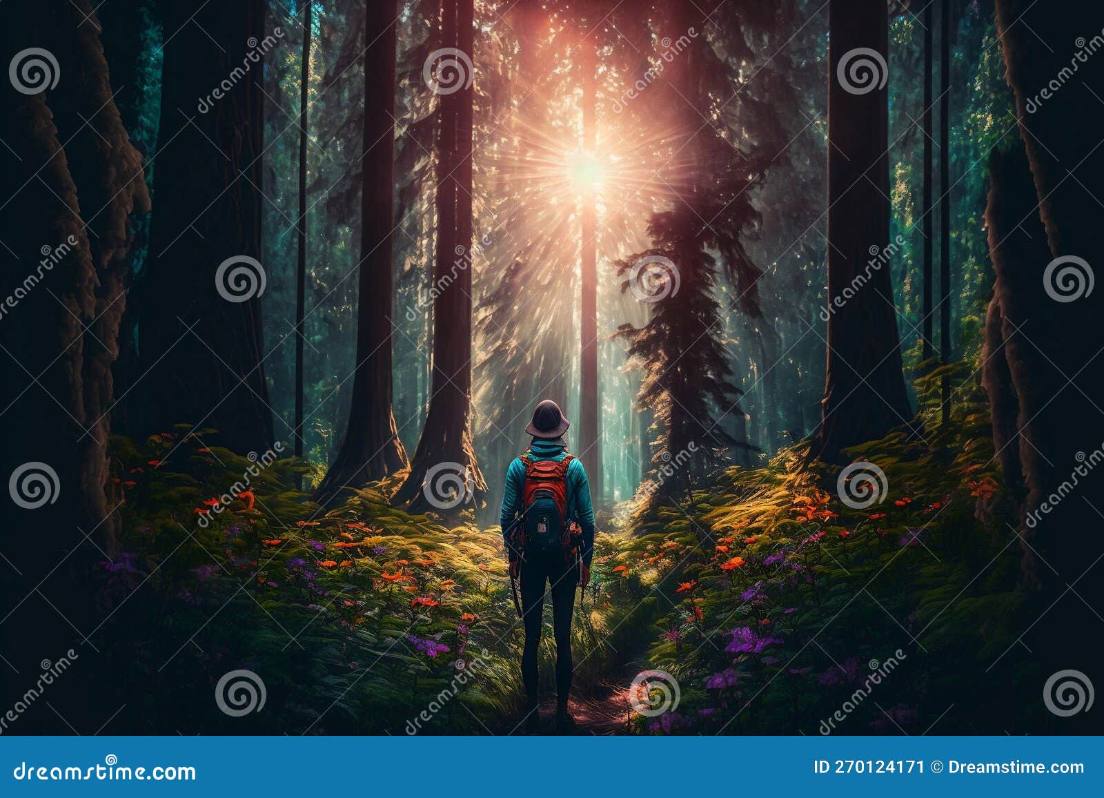 Finding Peace in Solitude: Exploring the Forest Alone, Generative Ai ...