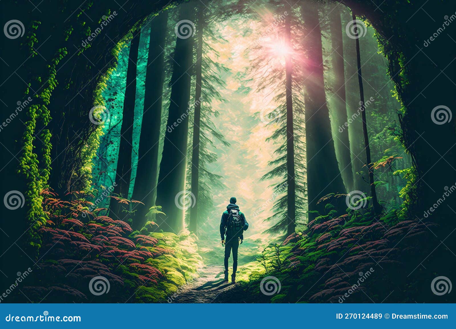Finding Peace in Solitude: Exploring the Forest Alone, Generative Ai ...