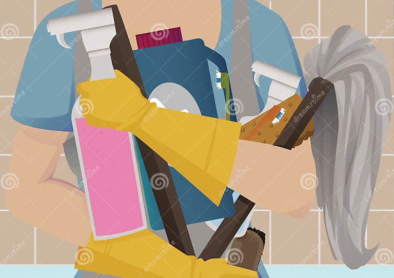 Spring cleaning stock vector. Illustration of painting - 30201621