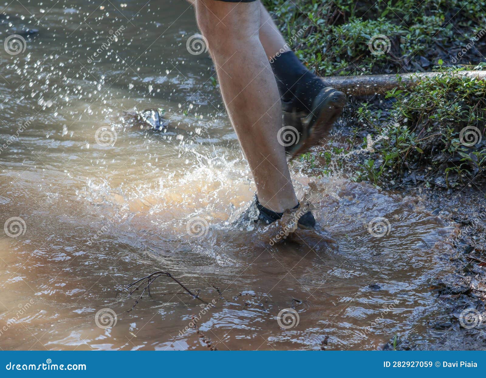 Image of a Person& X27;s Feet Treading Water Stock Image - Image of ...