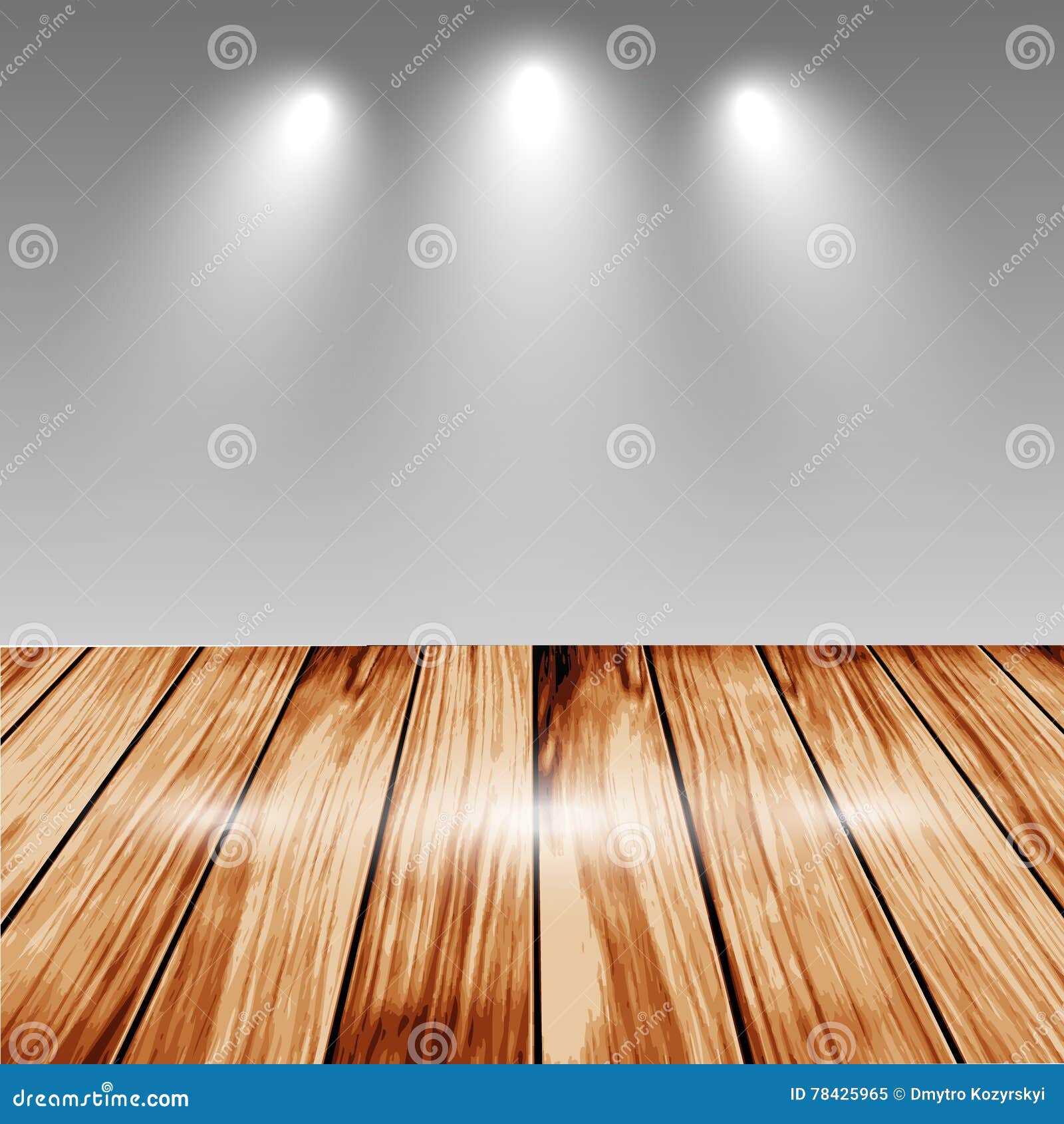Image of Perspective Wood Table on White Background. Stock Vector ...