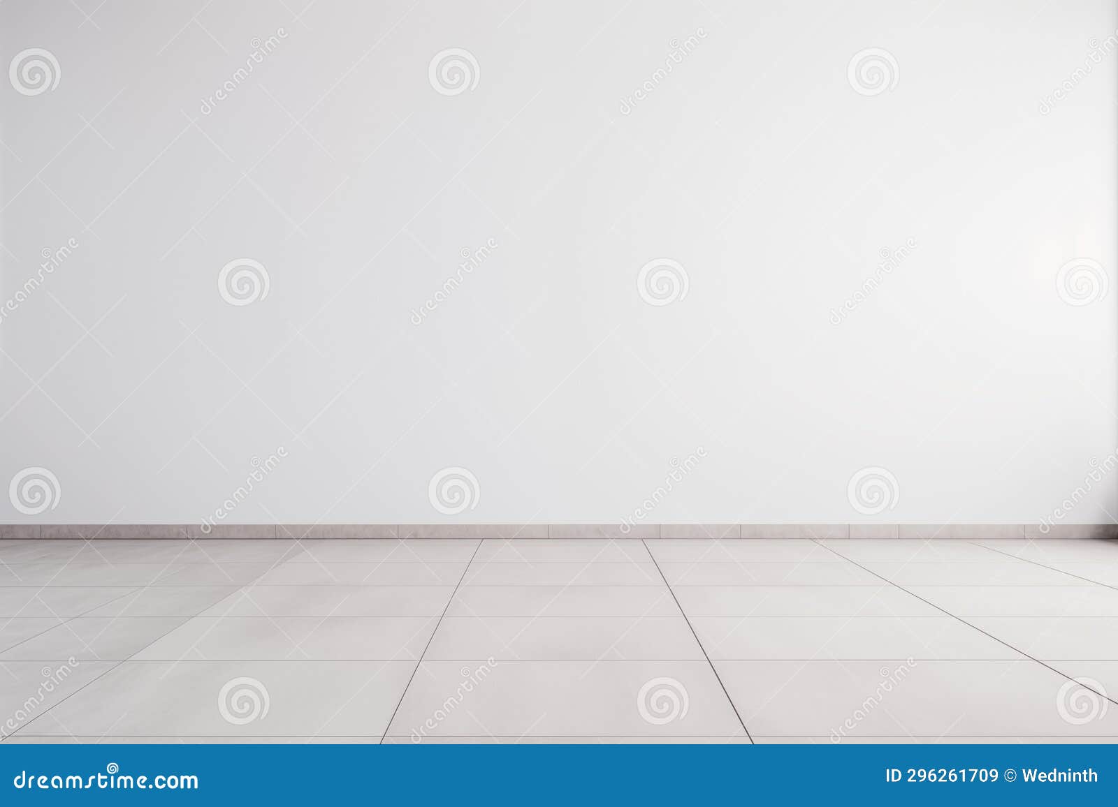 Image Photo of Empty Tile Floor with White Wall Stock Image - Image of ...