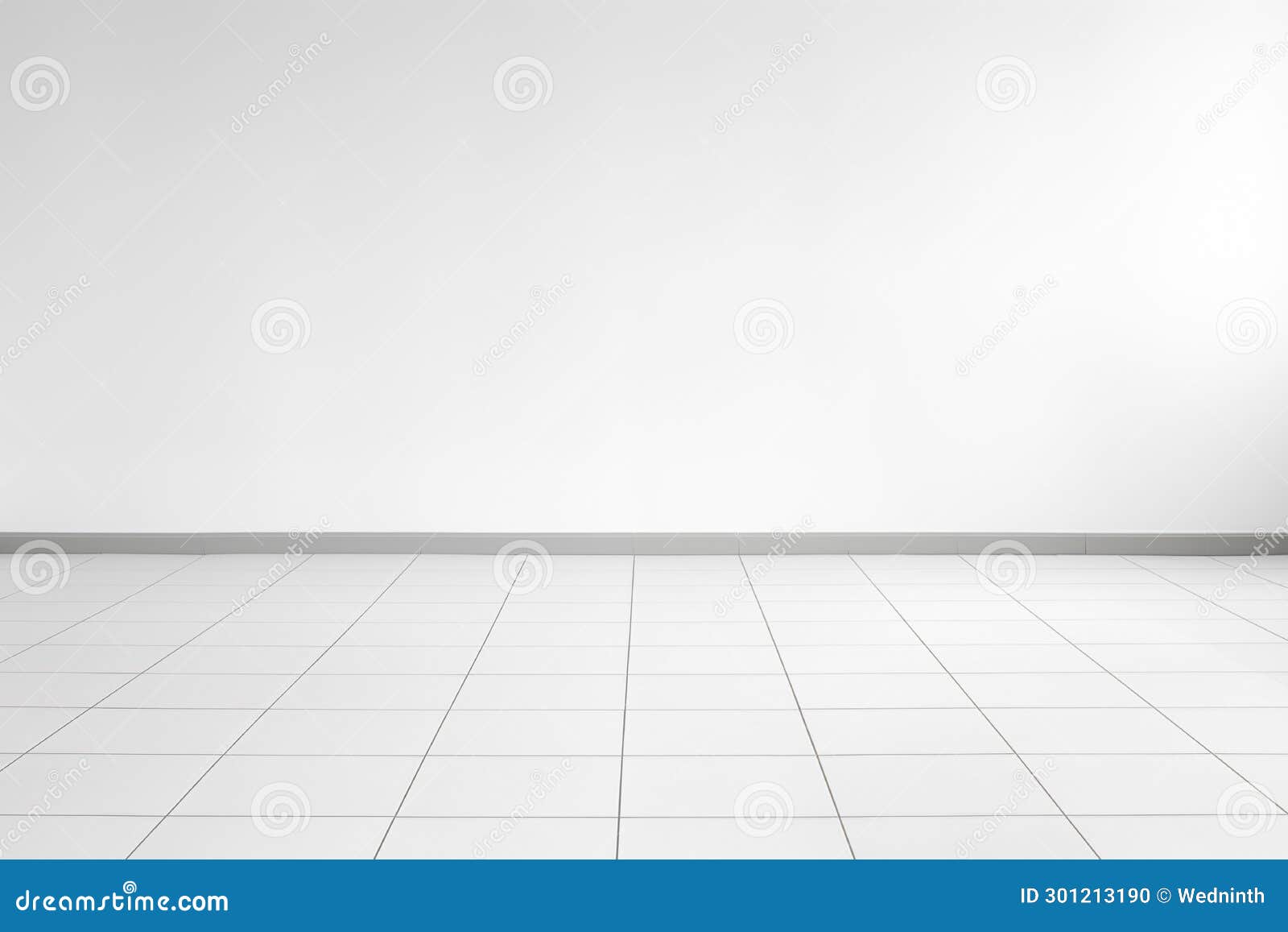 Image Photo of Empty Tile Floor with White Wall AI Generated Stock ...