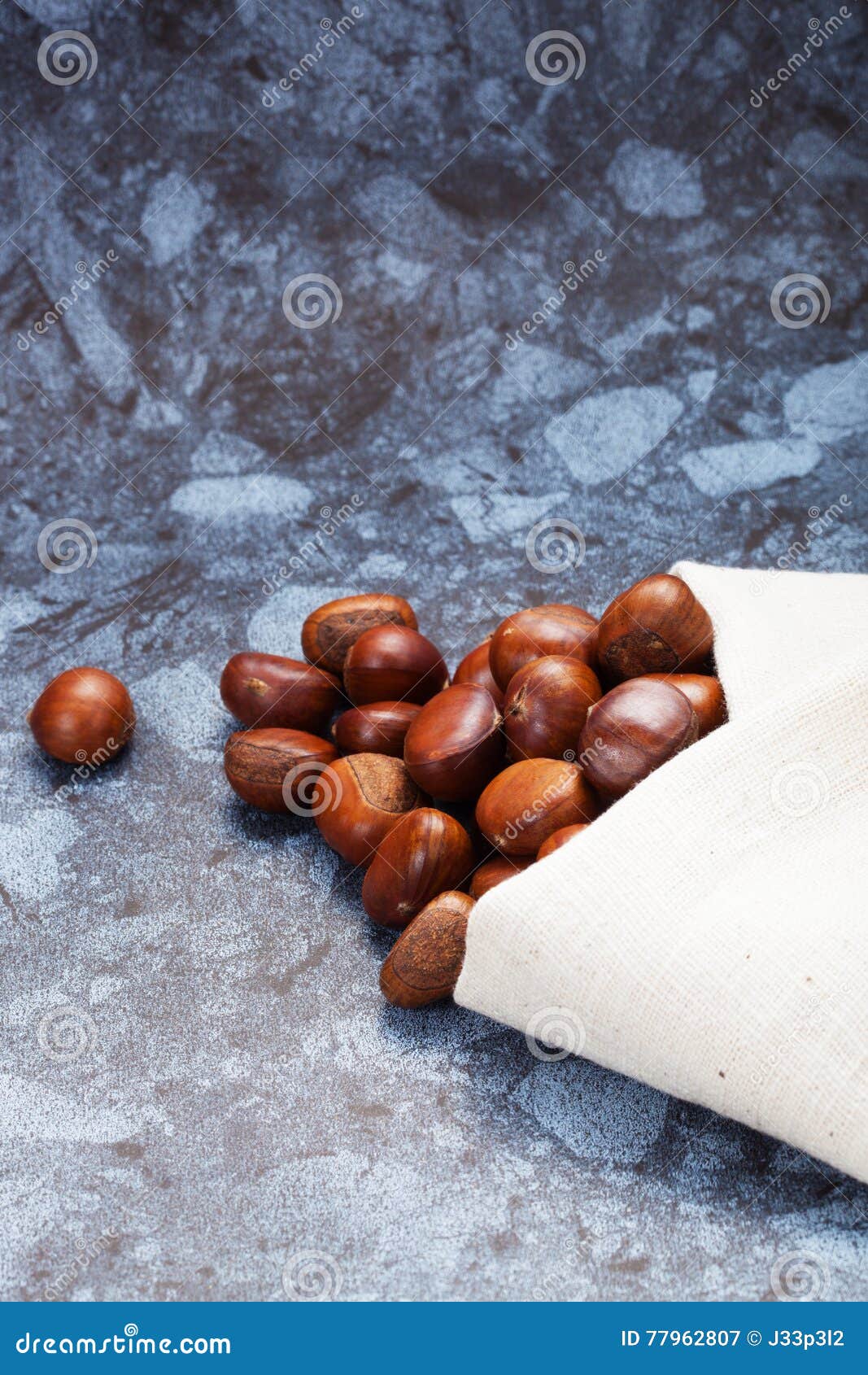 Image of a Pile of Chestnuts on Stone Texture Floor Stock Image - Image ...