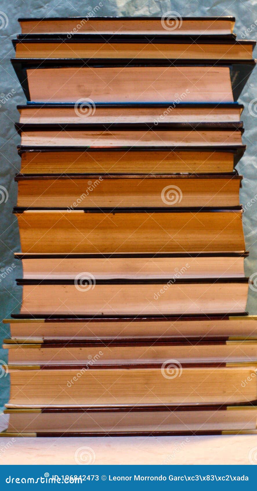 Image of Pile of Old and Faded Books Stock Image - Image of line, brown ...