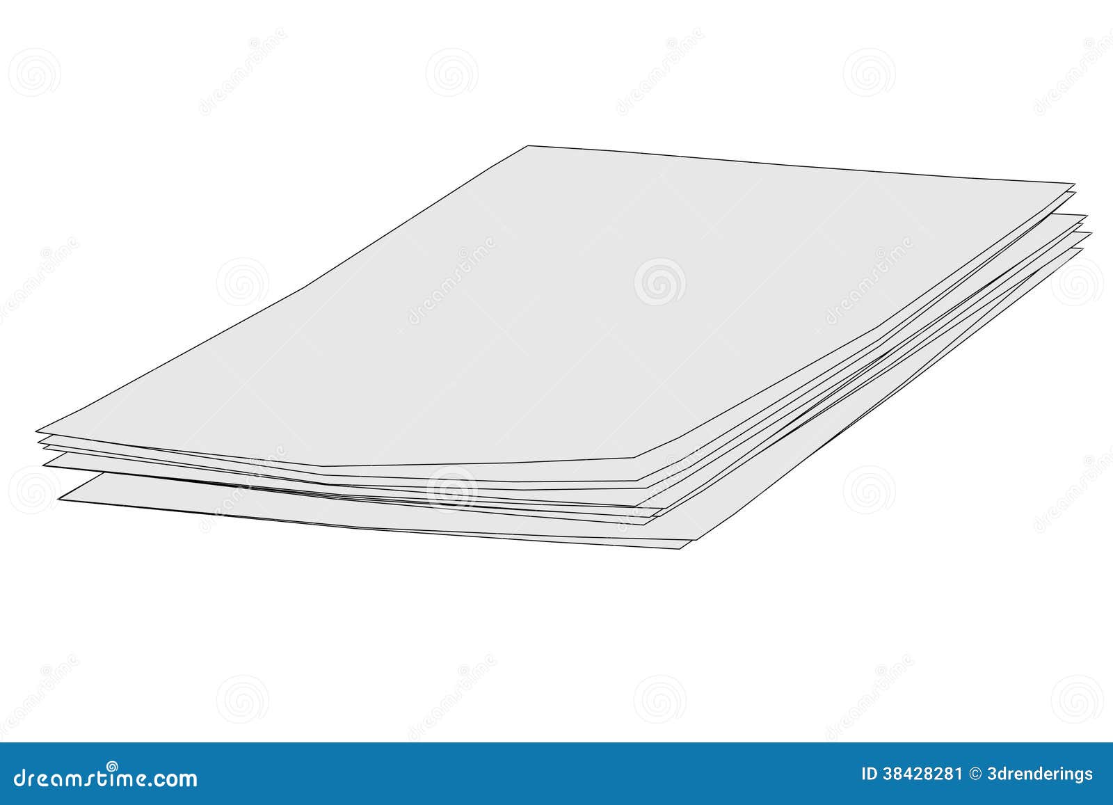 Image of pile of papers stock illustration. Illustration of cartoon ...
