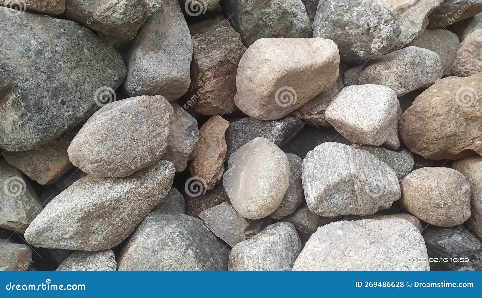Image of a Pile of Stones in the Home Environment Stock Photo - Image ...