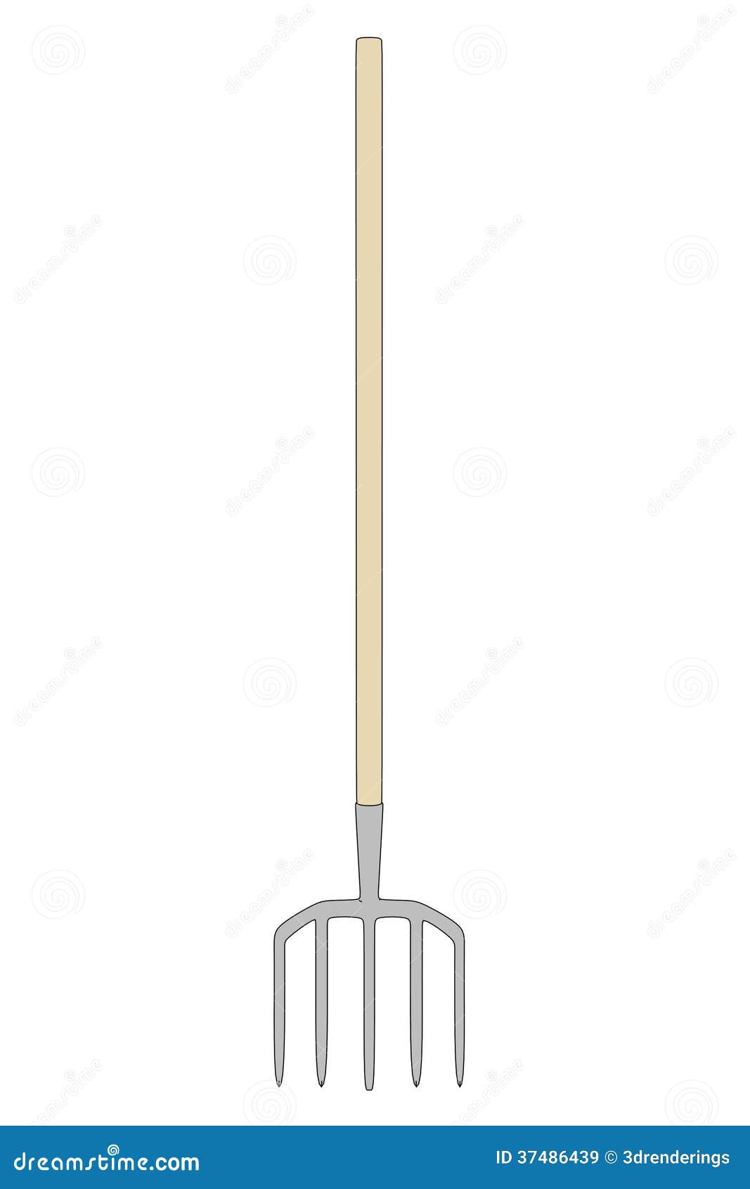 Image of pitchfork tool stock illustration. Illustration of pitchfork ...