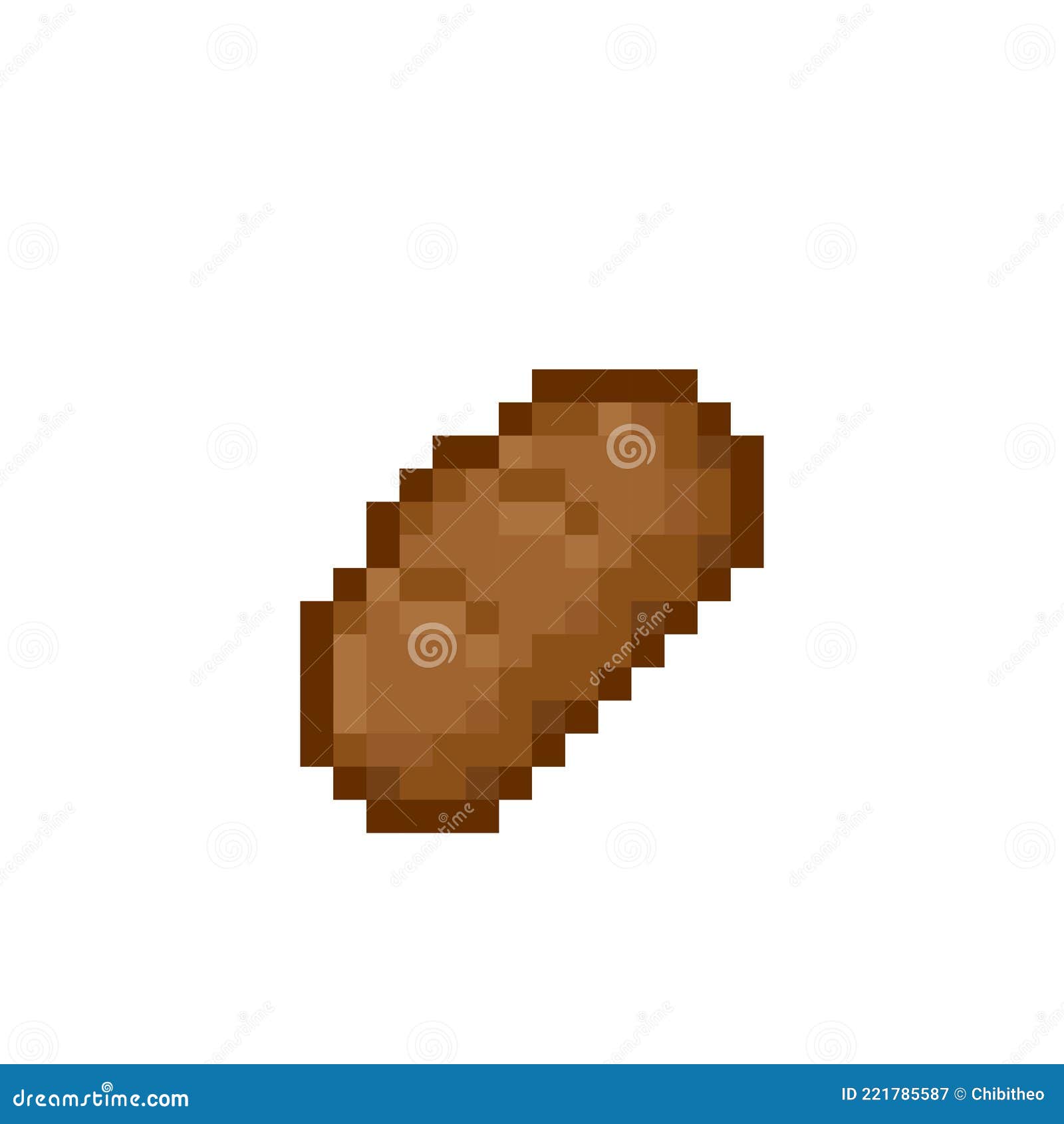 Image of Pixel Bread. Vector Illustration for Retro Games Stock Vector ...