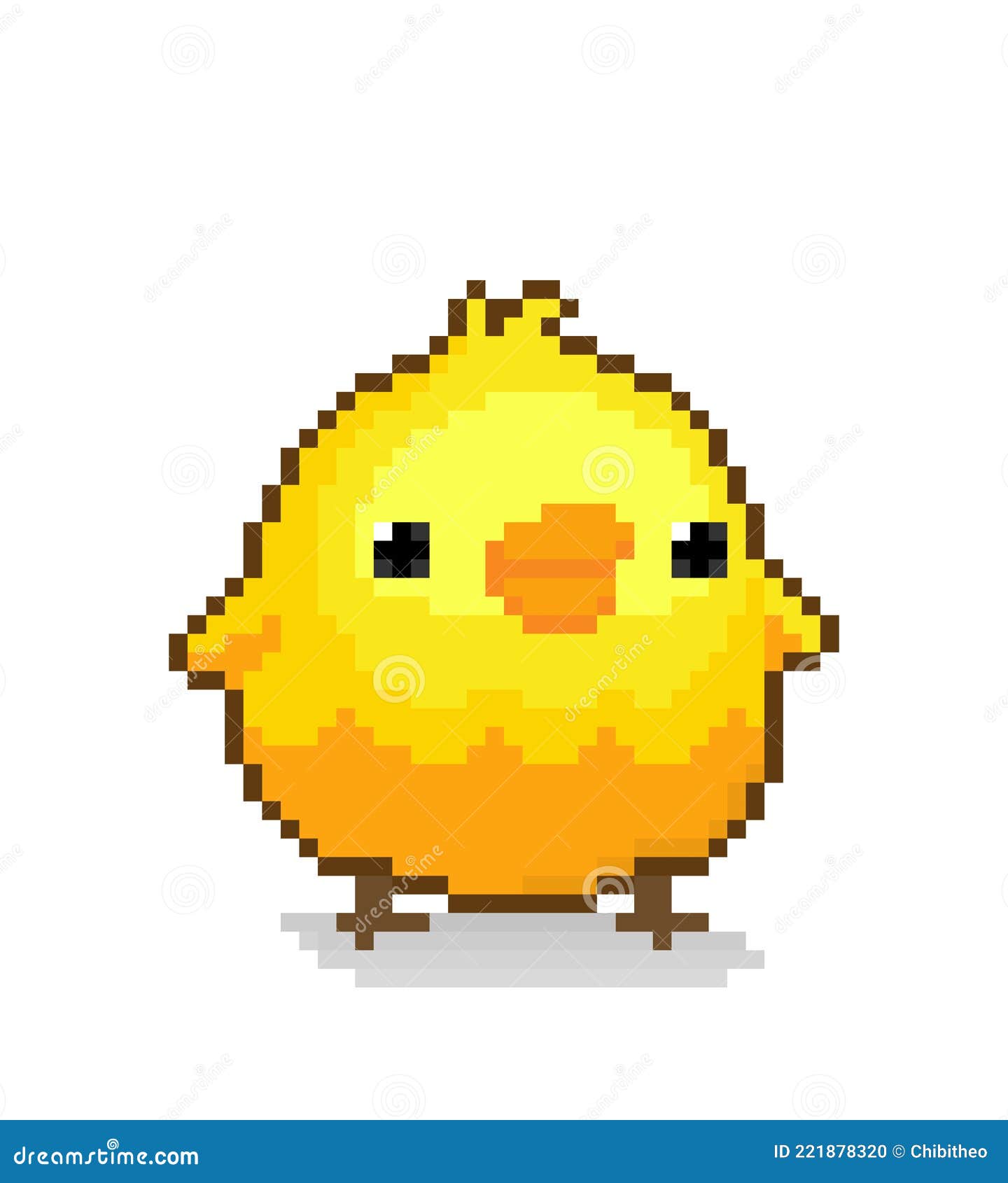 8-bit Pixel The Chicks. Animals Pixel In Vector | CartoonDealer.com ...