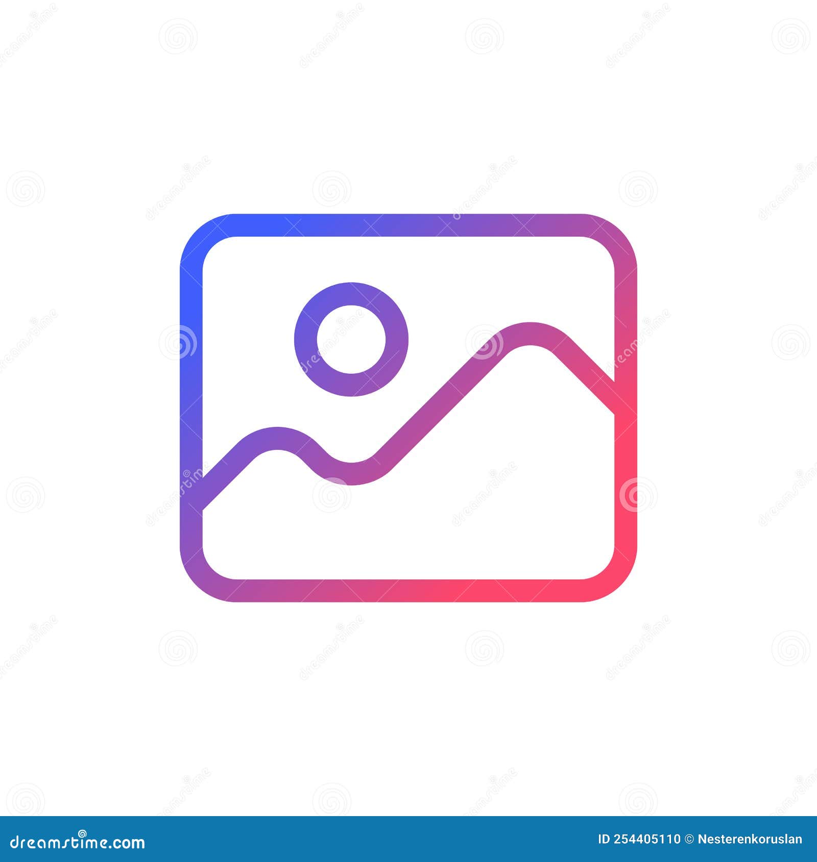 Image Pixel Perfect Gradient Linear Ui Icon Stock Vector - Illustration of pictogram, lineart ...