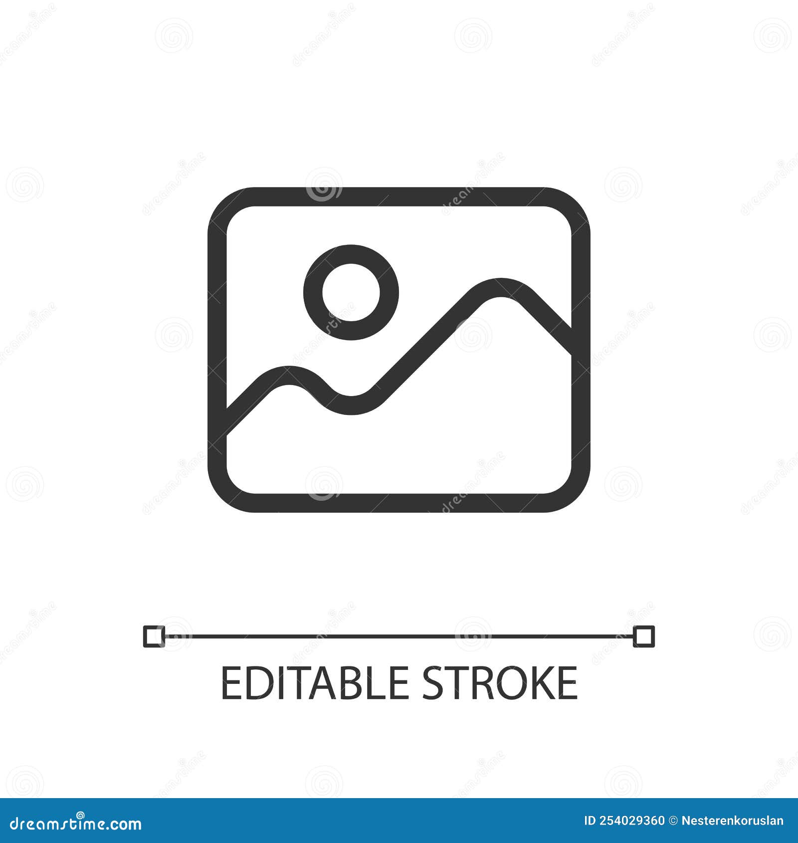 Image Pixel Perfect Linear Ui Icon Stock Vector - Illustration of file ...