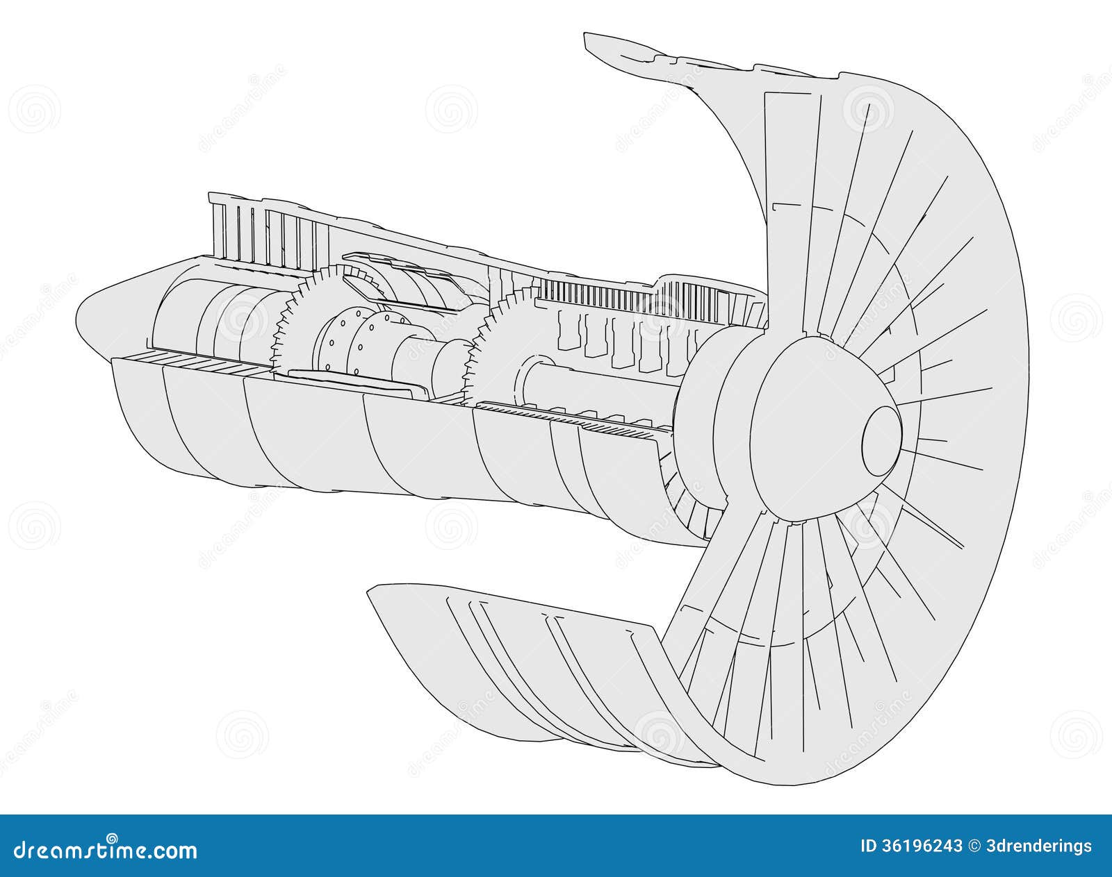 Plane Turbine Royalty-Free Stock Image | CartoonDealer.com #35780524