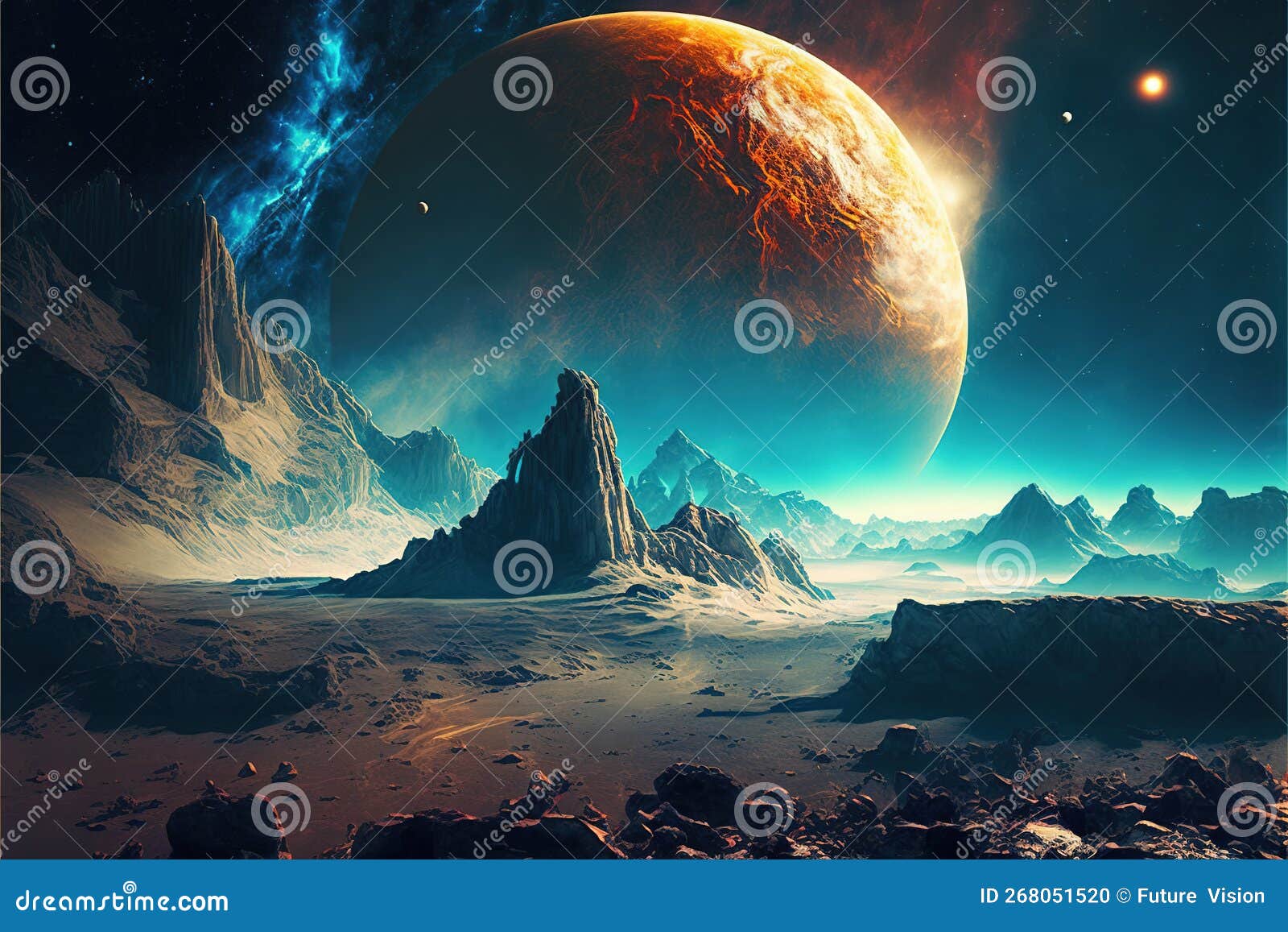 Image of Planets, Stars and Outer Space and Sky, Created Using ...