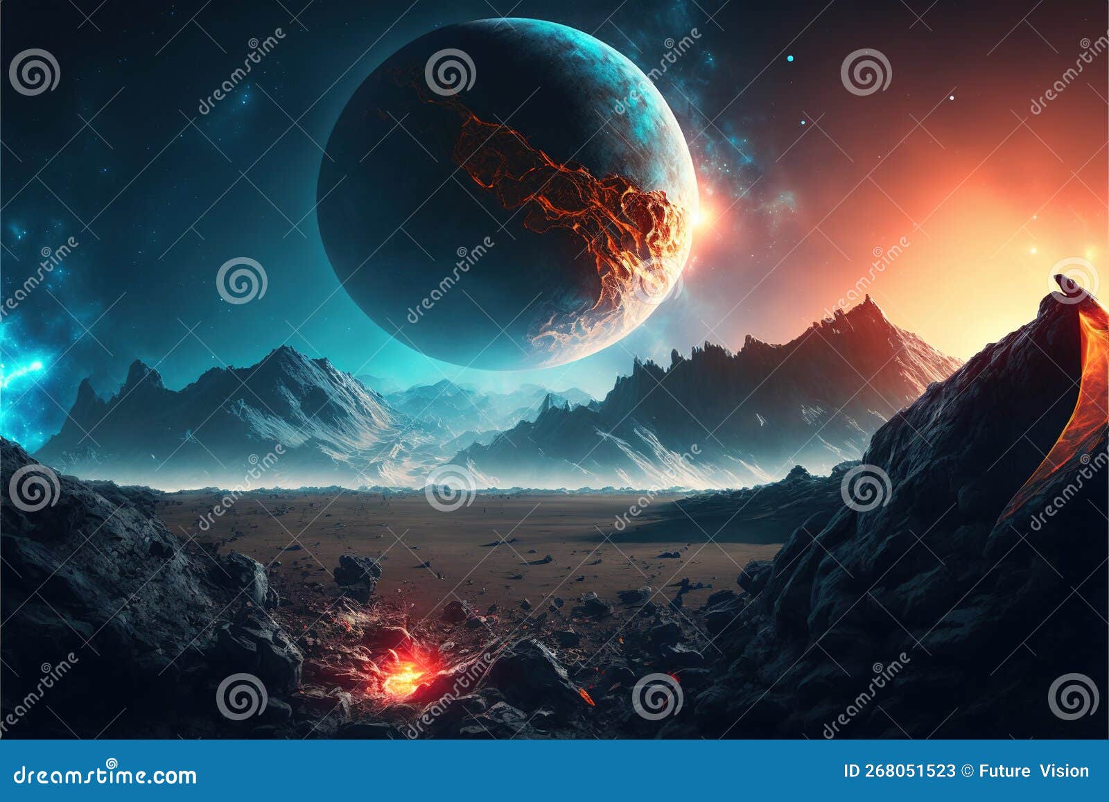 Image of Planets, Stars and Outer Space and Sky, Created Using ...