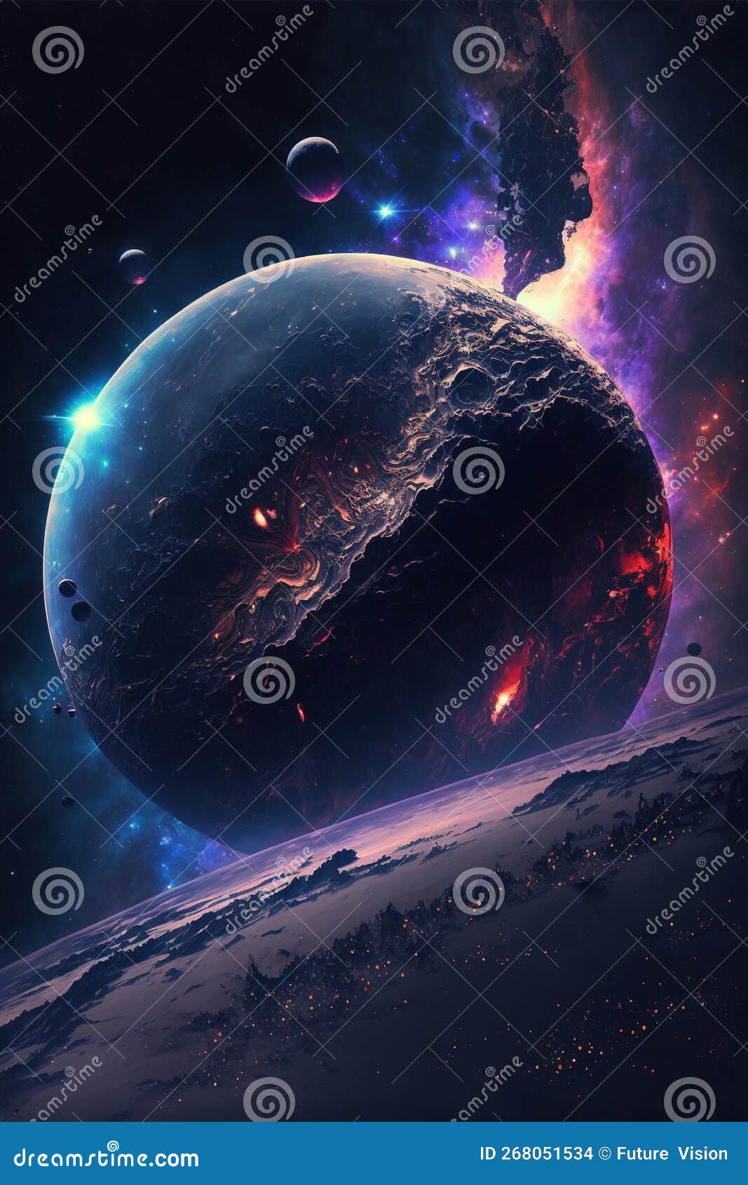 Image of Planets, Stars and Outer Space and Sky, Created Using ...