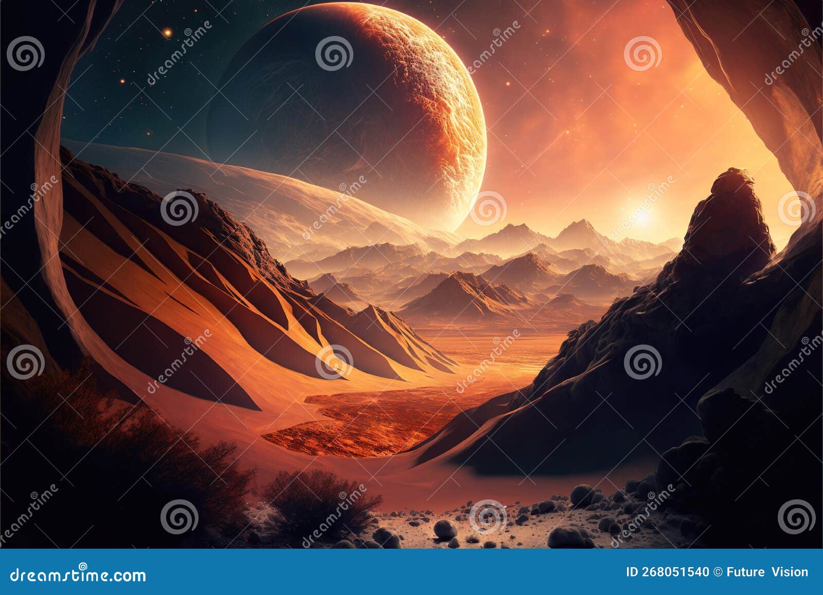 Image of Planets, Stars and Outer Space and Sky, Created Using ...