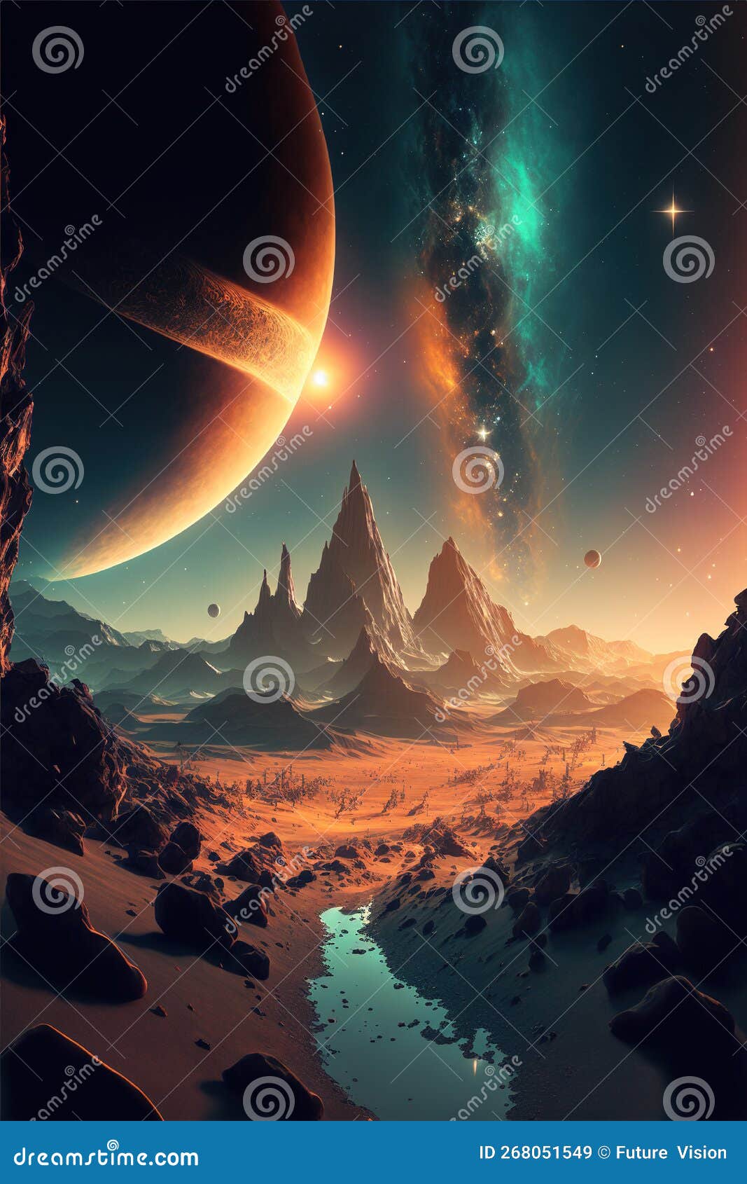Image of Planets, Stars and Outer Space and Sky, Created Using ...