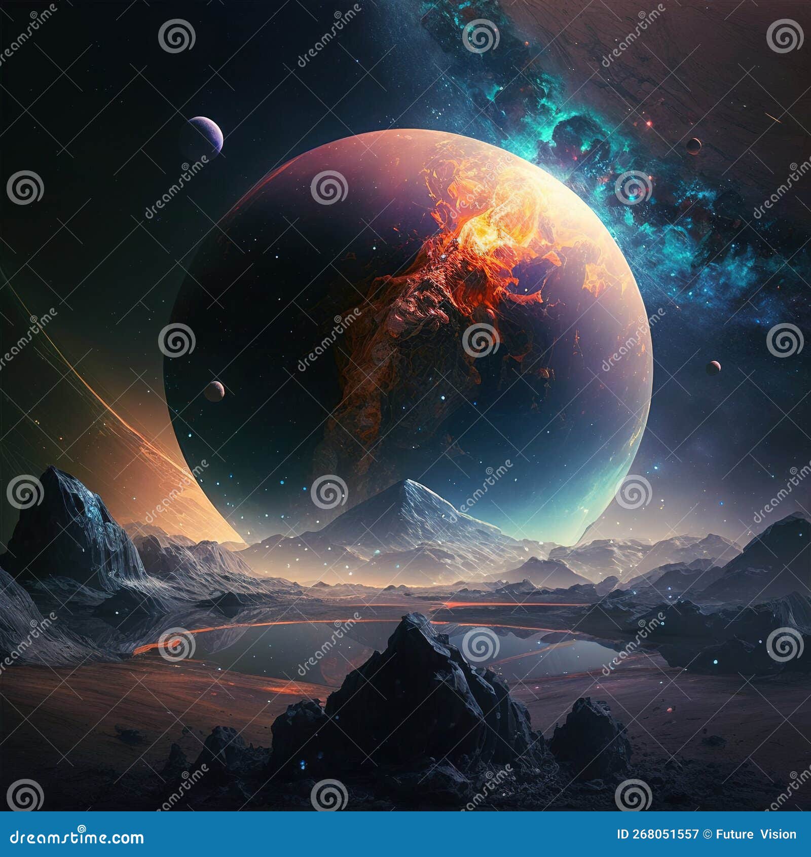 Image of Planets, Stars and Outer Space and Sky, Created Using ...