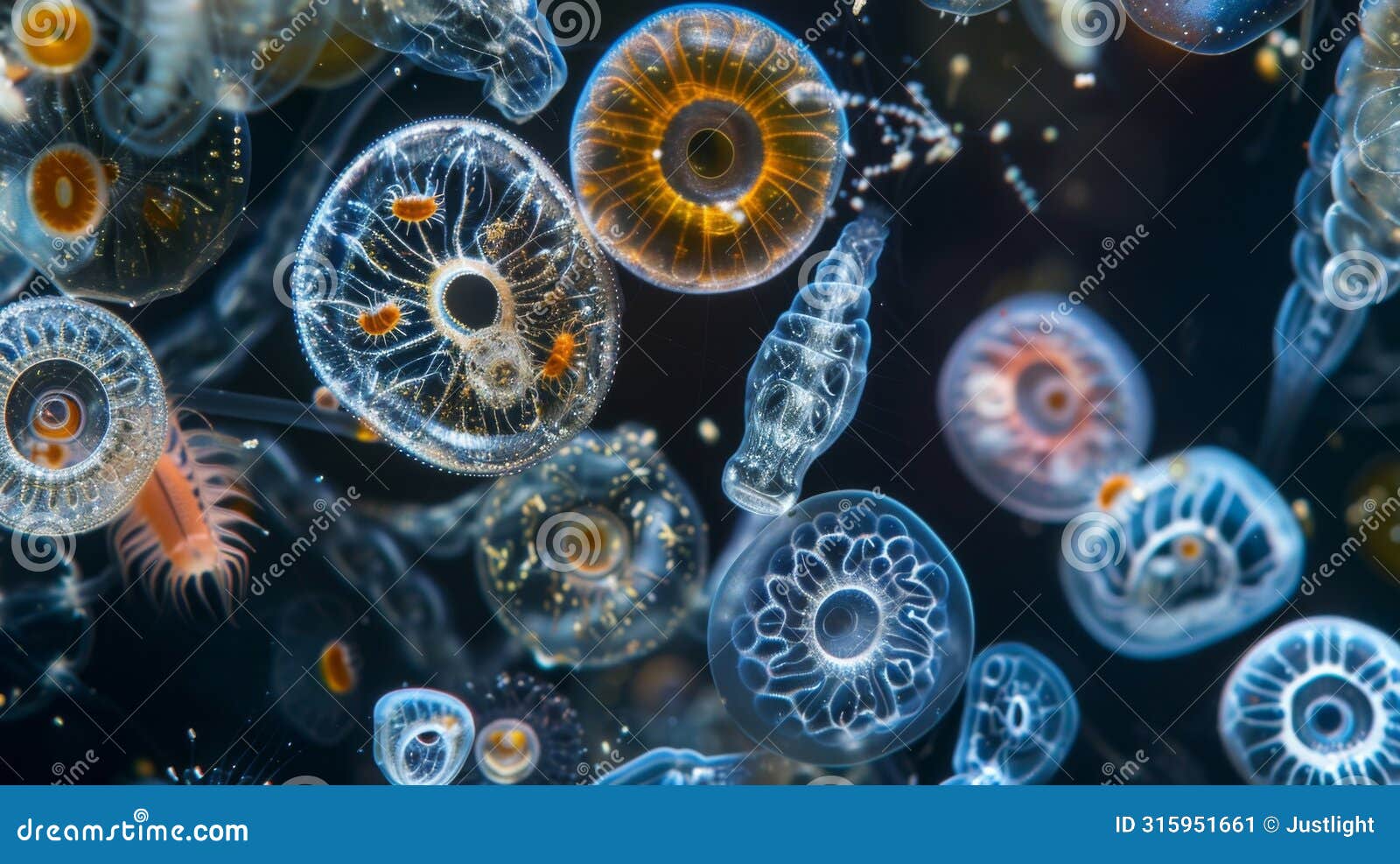 In This Image Plankton Is Seen In Various Stages Of Development From ...