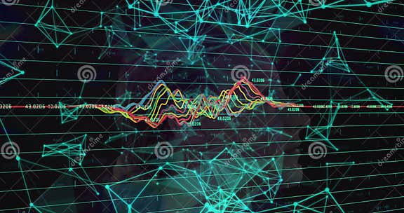 Image of Plexus Networks and Data Processing Over Caucasian Woman Face Against Tunnel Stock ...