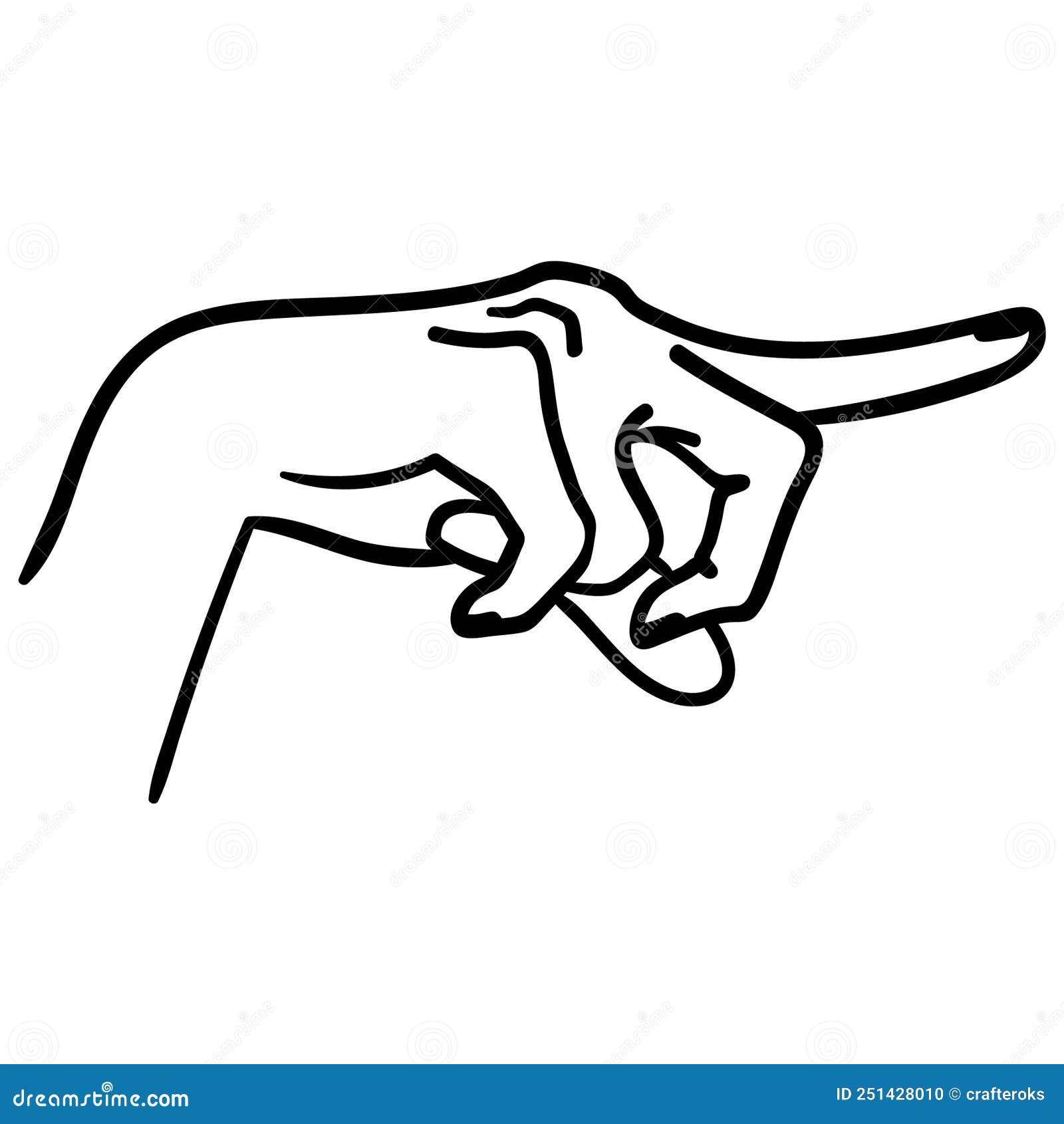 Pointing Finger EPS Vector File Stock Illustration - Illustration of ...