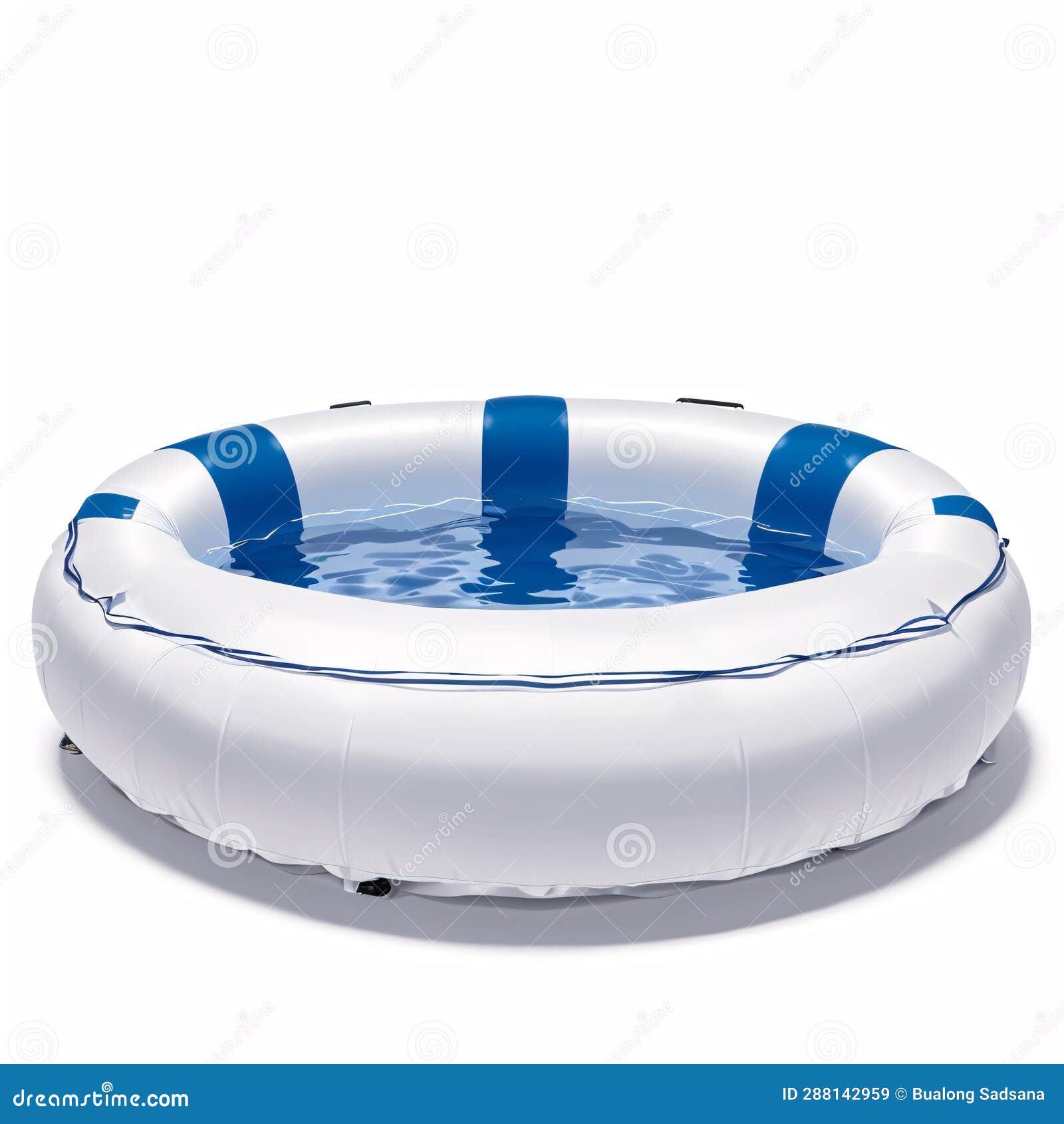 The Pool Float is Isolated on a White Background. Stock Illustration ...
