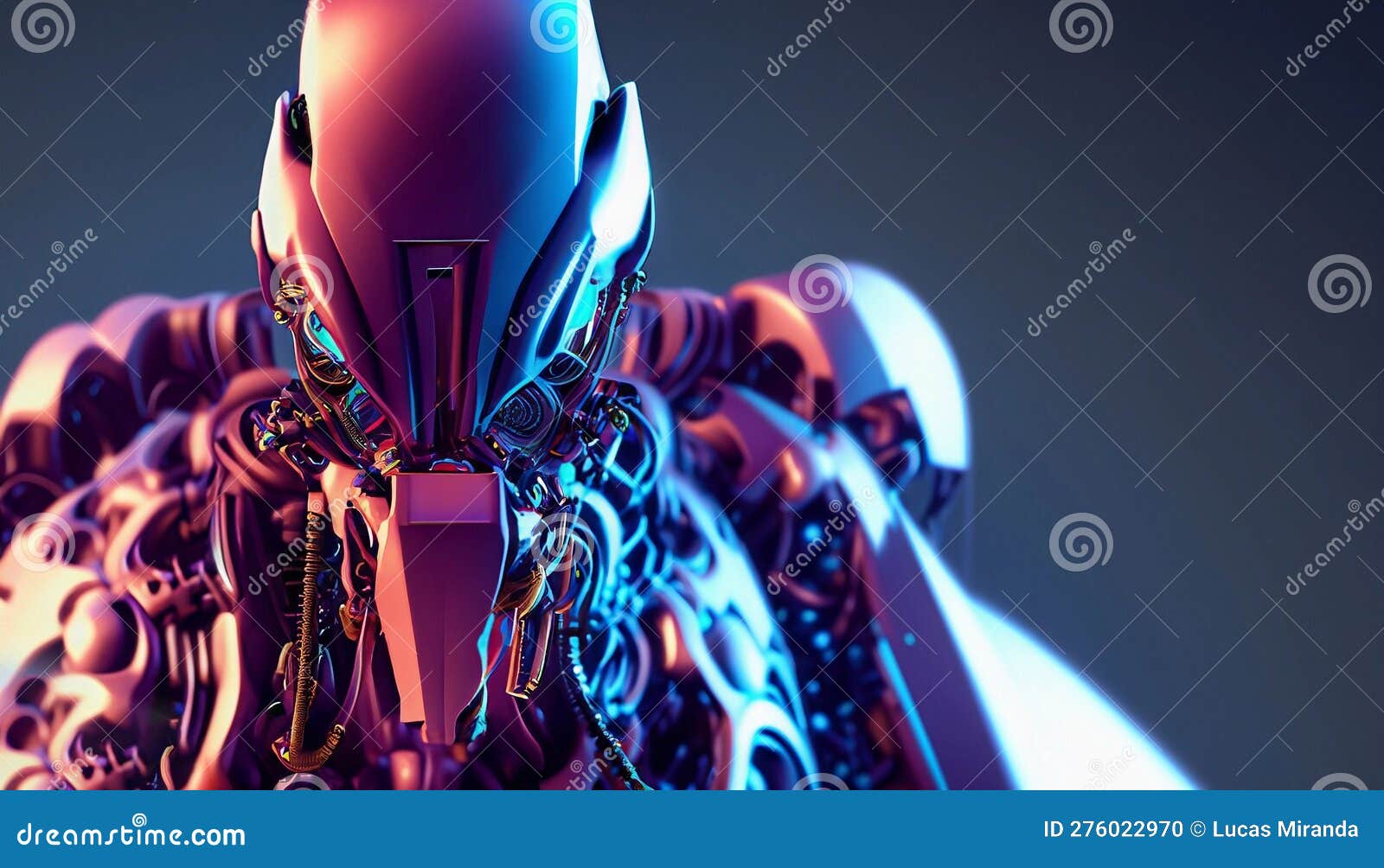 Image of the Face of a Humanoid Robot Controlled by Artificial ...