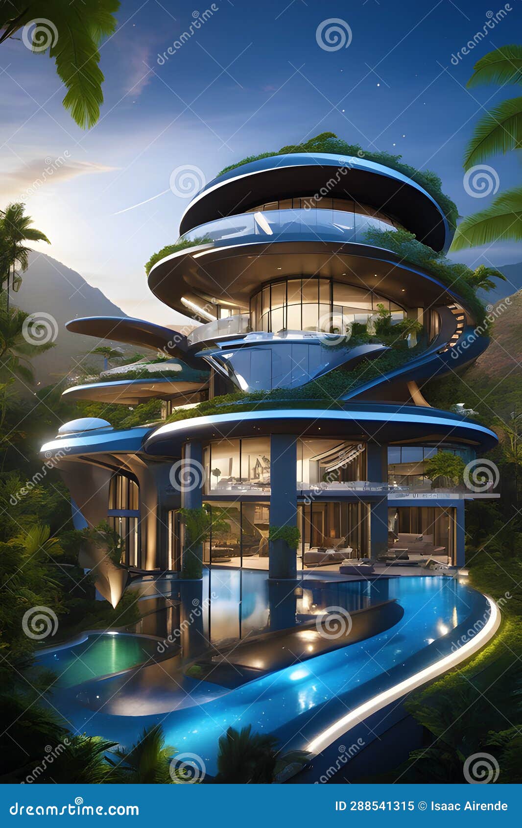 Image Portrays a Captivating Scene of a Multi-storied Building Stock ...