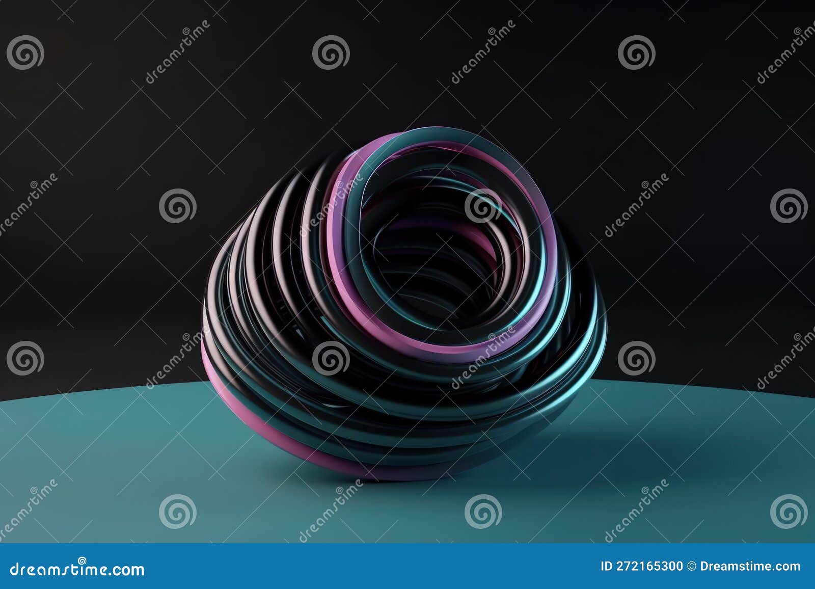 The Image Portrays a Minimal, Futuristic and Abstract Shape with ...