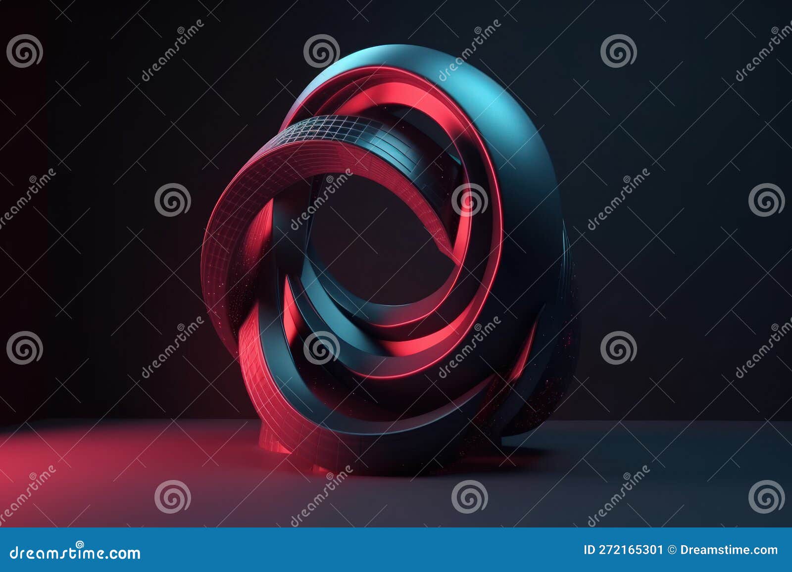 The Image Portrays a Minimal, Futuristic and Abstract Shape with ...