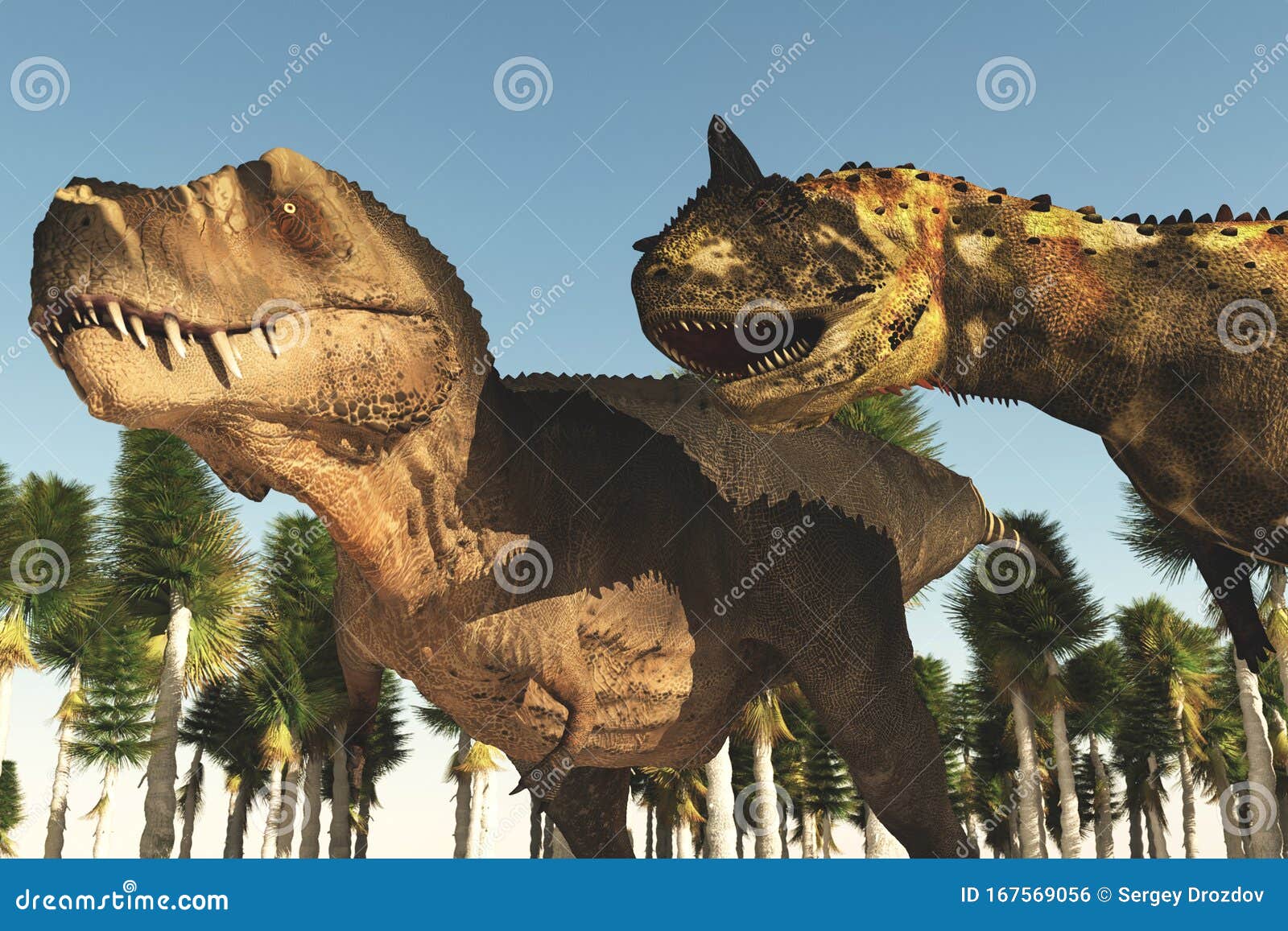 Predatory dinosaur stock illustration. Illustration of cruel - 167569056