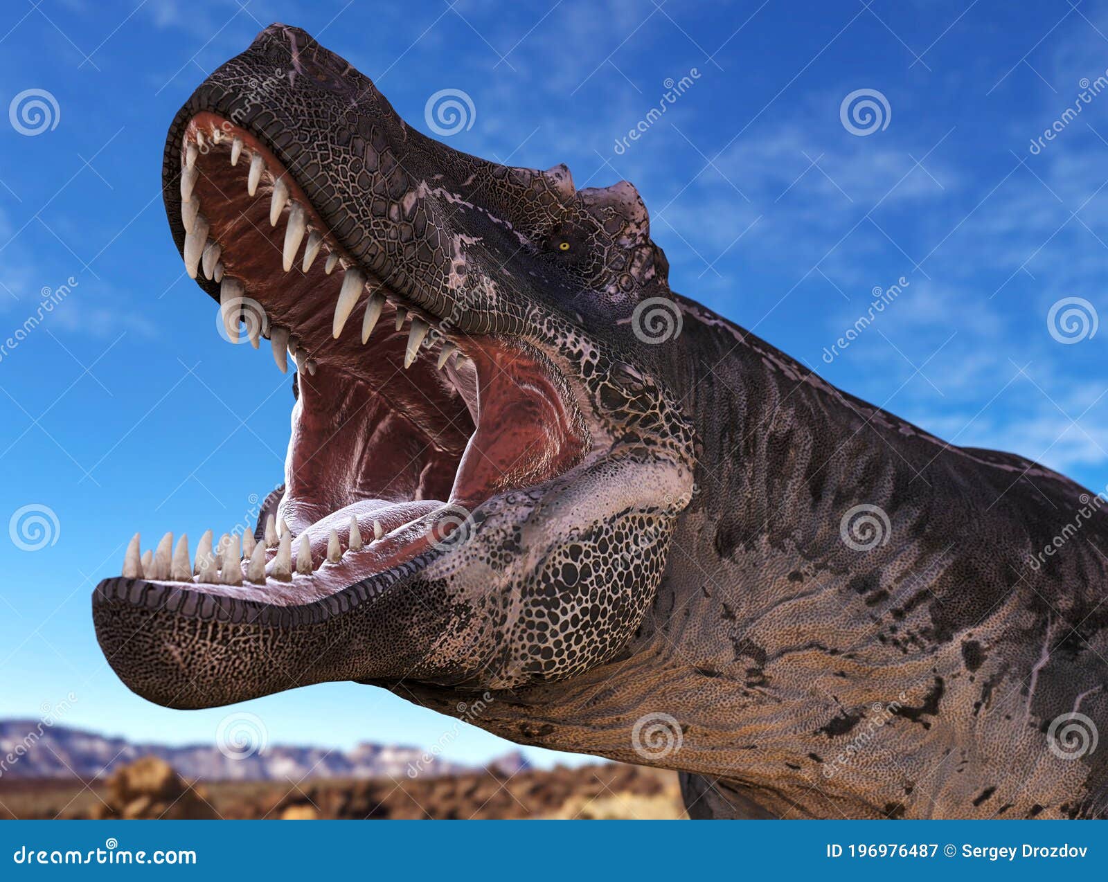 Predatory dinosaur stock illustration. Illustration of jurassic - 196976487