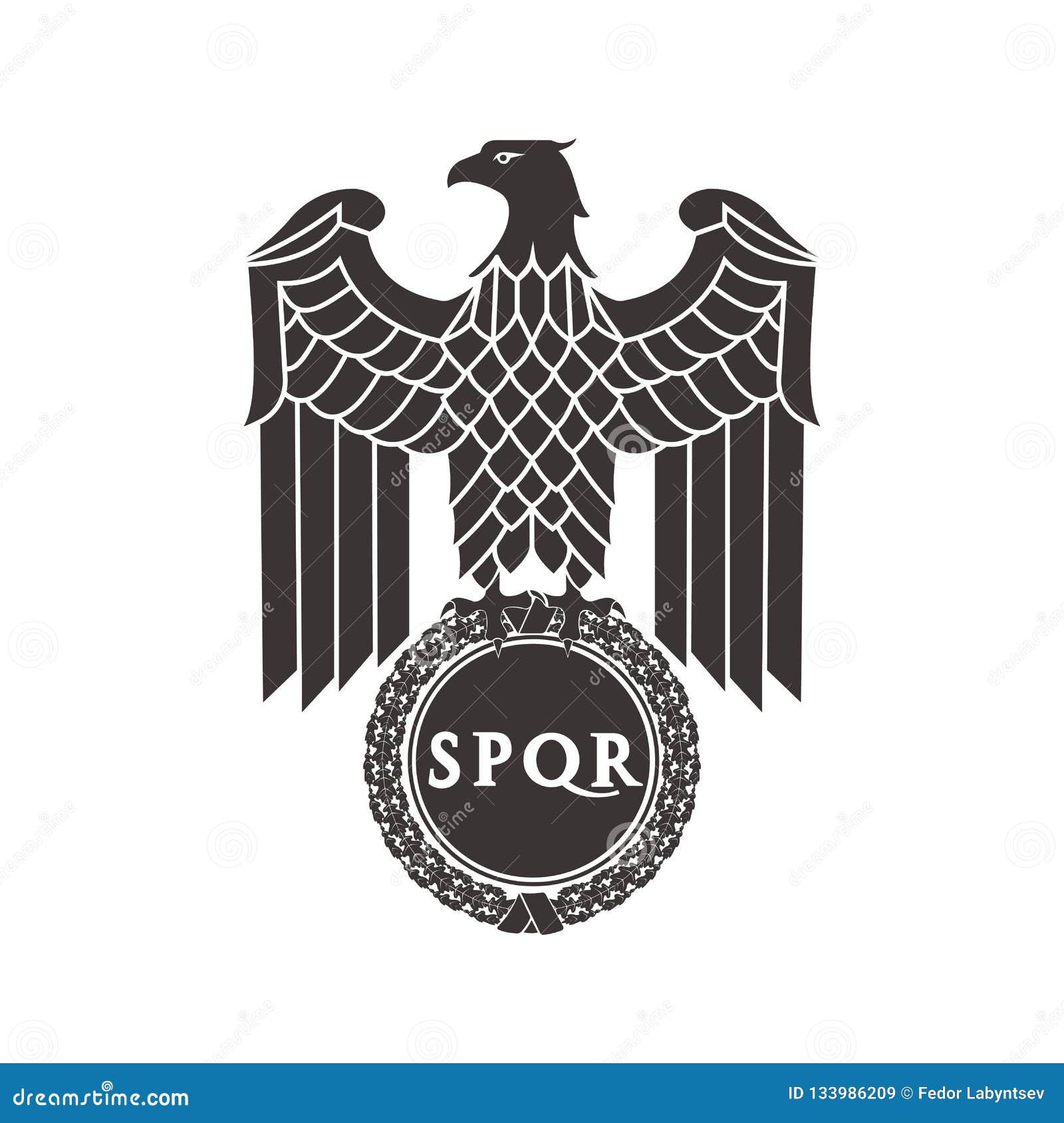 Logo of the Roman eagle stock vector. Illustration of classic - 133986209