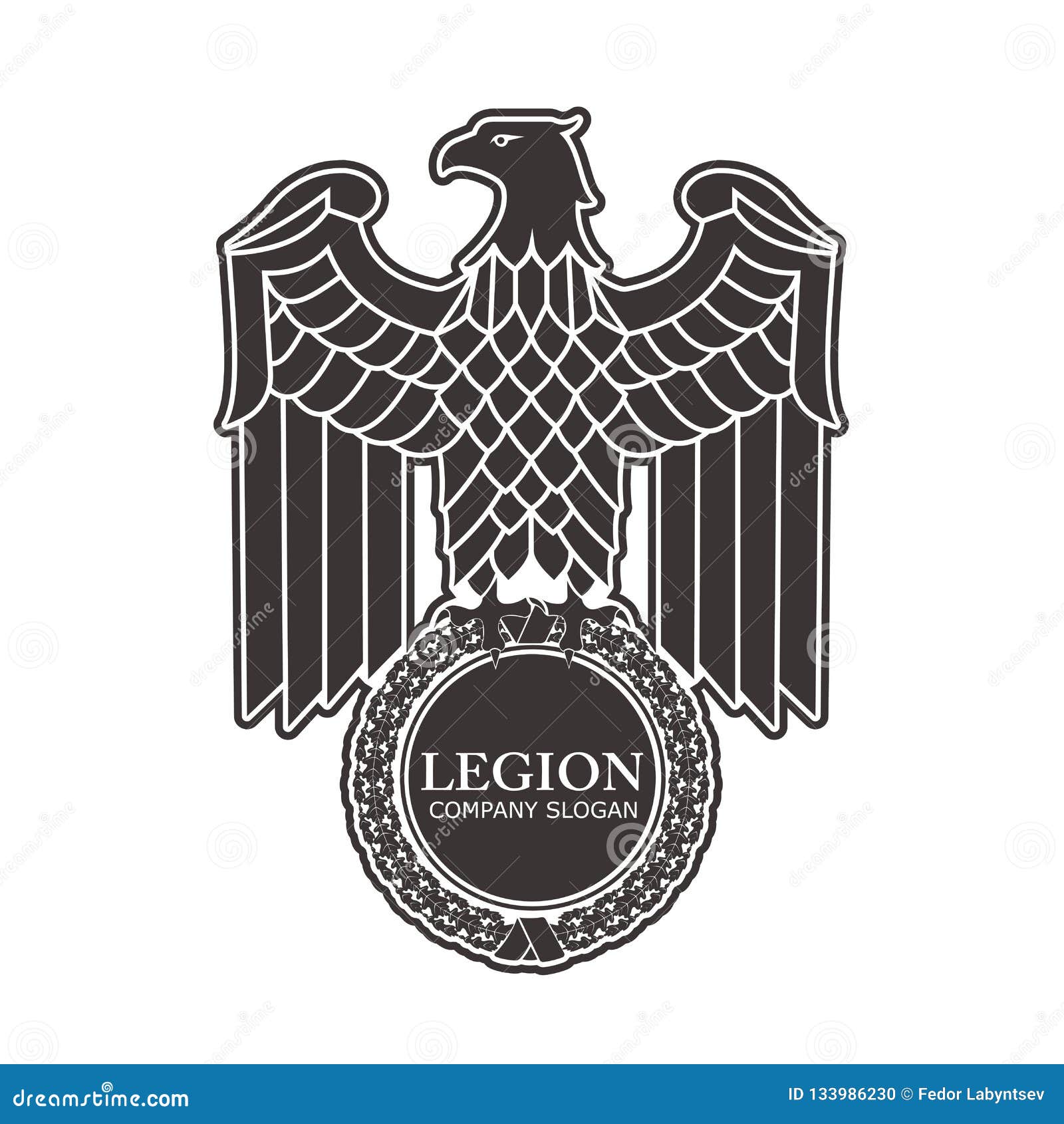Logo of the Roman eagle stock vector. Illustration of element - 133986230