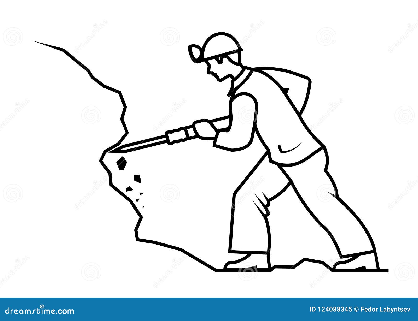 Gold Mining Pick Axe Sketch Coloring Page