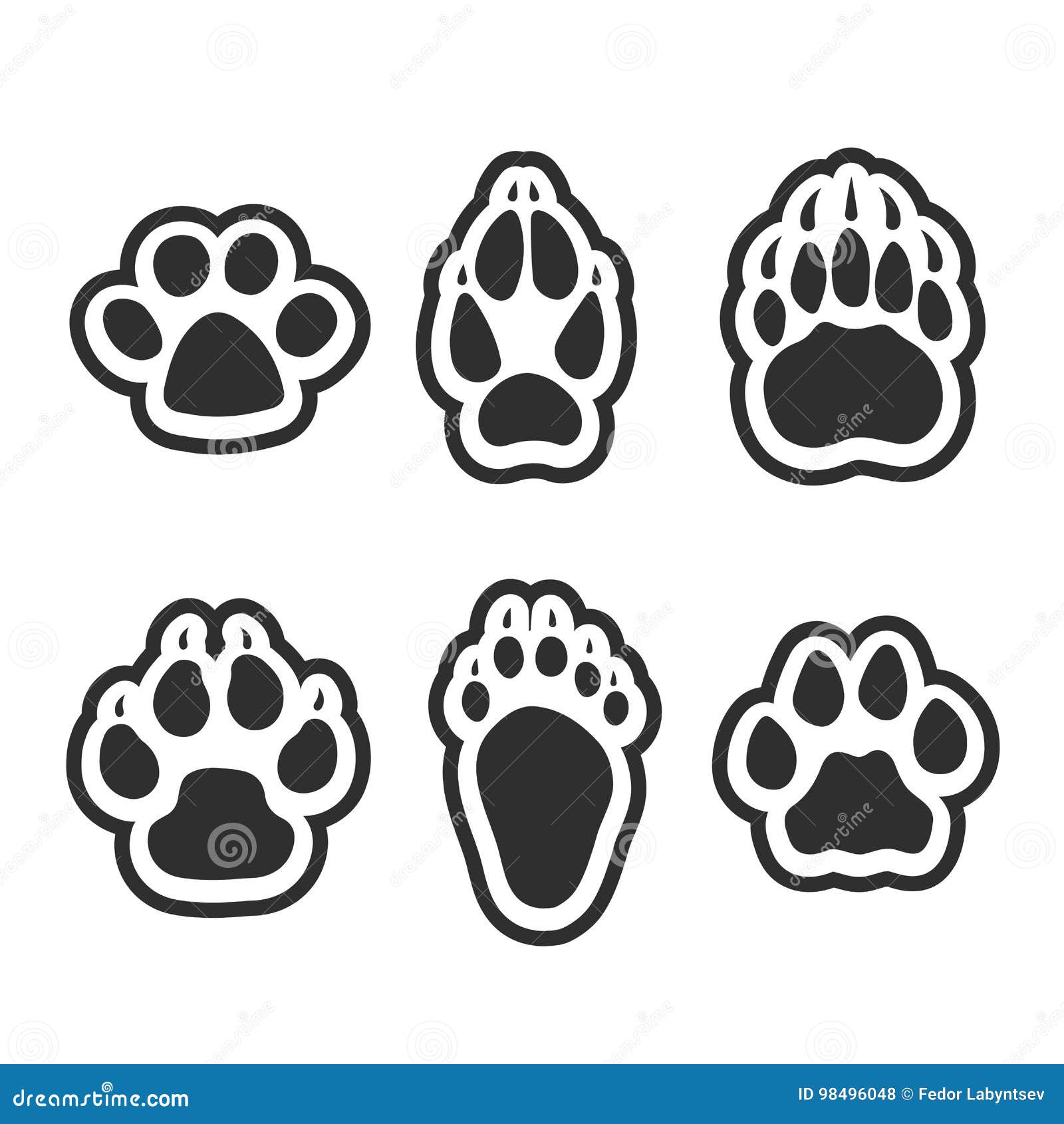Paws Animals Stock Illustrations – 4,308 Paws Animals Stock ...