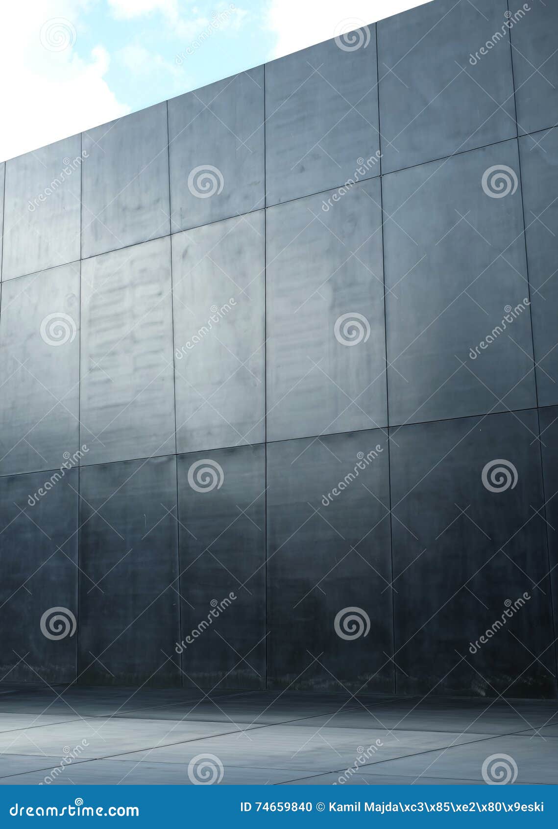 Image Presenting a Modern Polish, Concrete Wall Stock Photo - Image of ...
