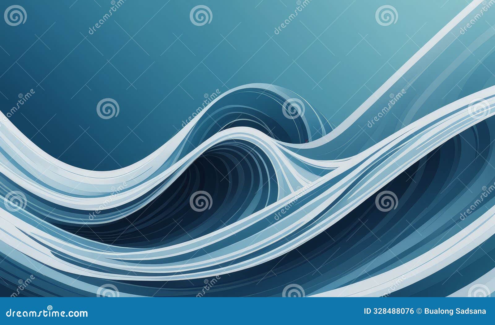 Wave Trough The Lowest Point Of A Wave, Isolated On White Bacg Royalty ...