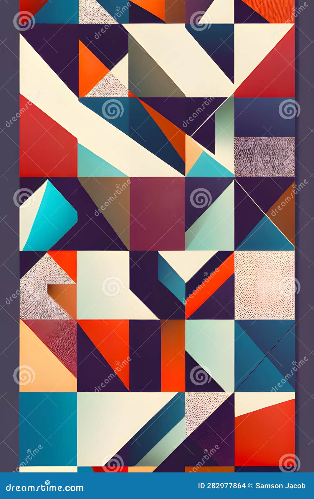 Colorful Shapes Repetitions and Geometric Textures Generated by Ai ...