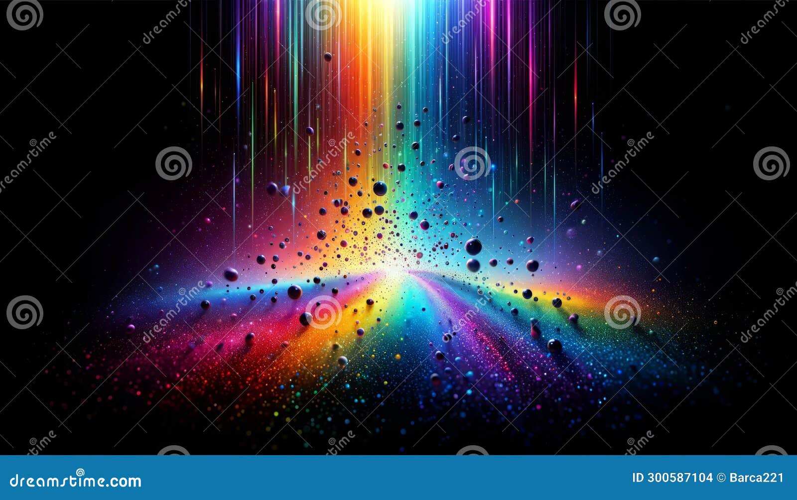 Spectrum Rainfall stock illustration. Illustration of multicolored ...