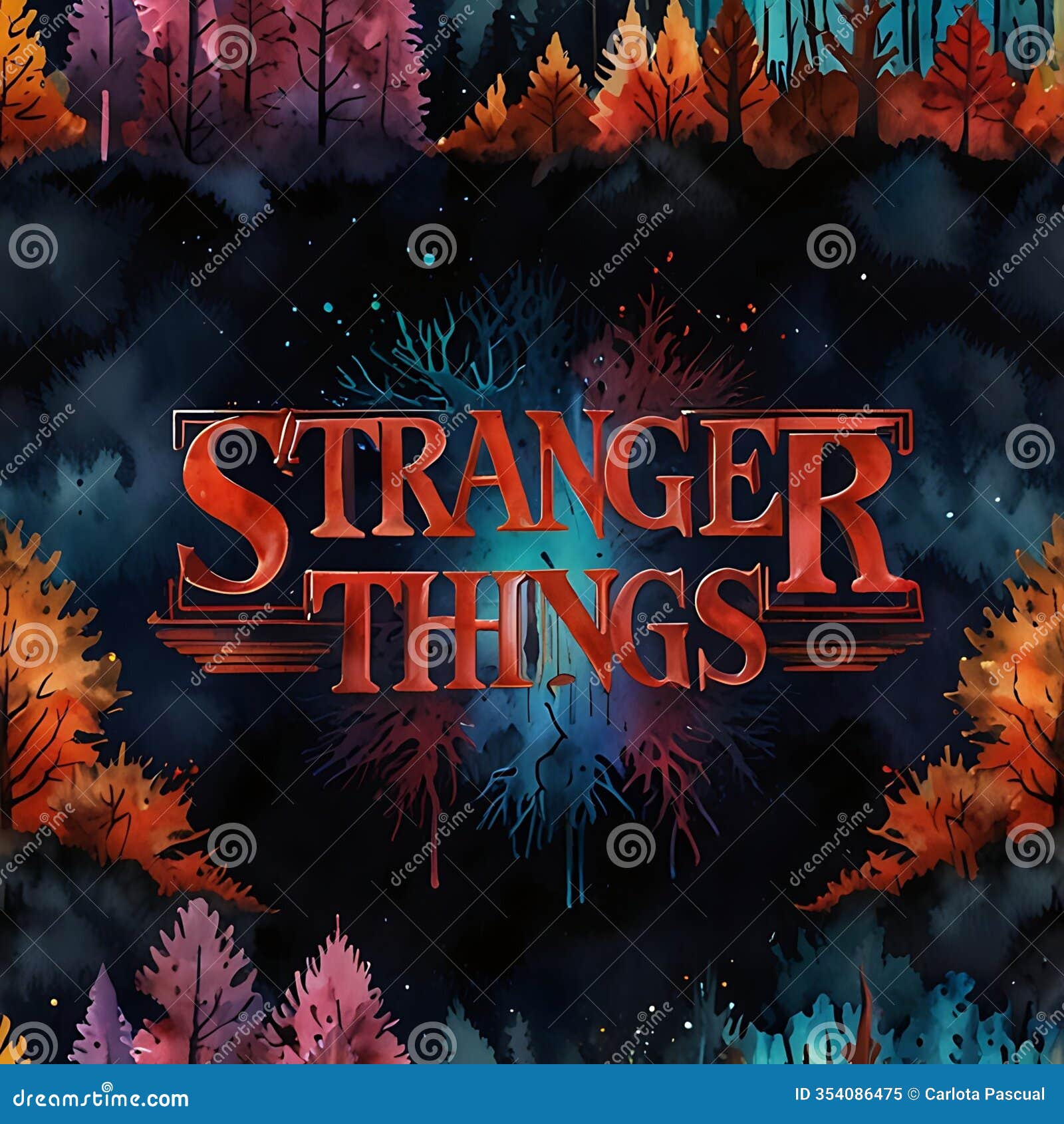 Stranger Things Jpg With Svg Vector Cut File For Cricut And Silhouette ...